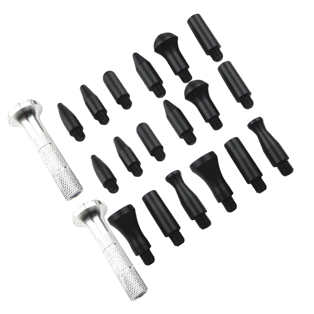 GARVALON Car Dent Puller Tool 2Set Silver Colored Plastic Metal Repair ...