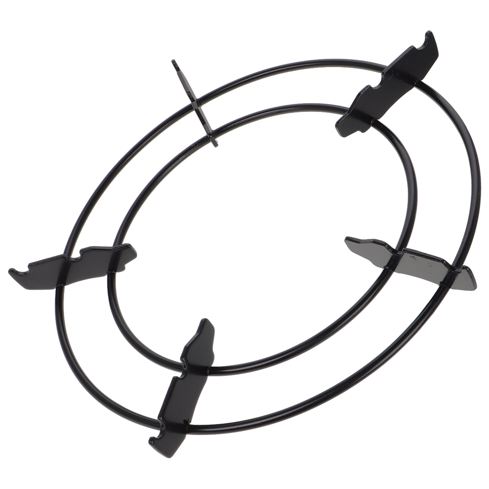 GARVALON Circular Black Cast Iron Wok Ring 1Pcs for Gas Stove with Easy ...