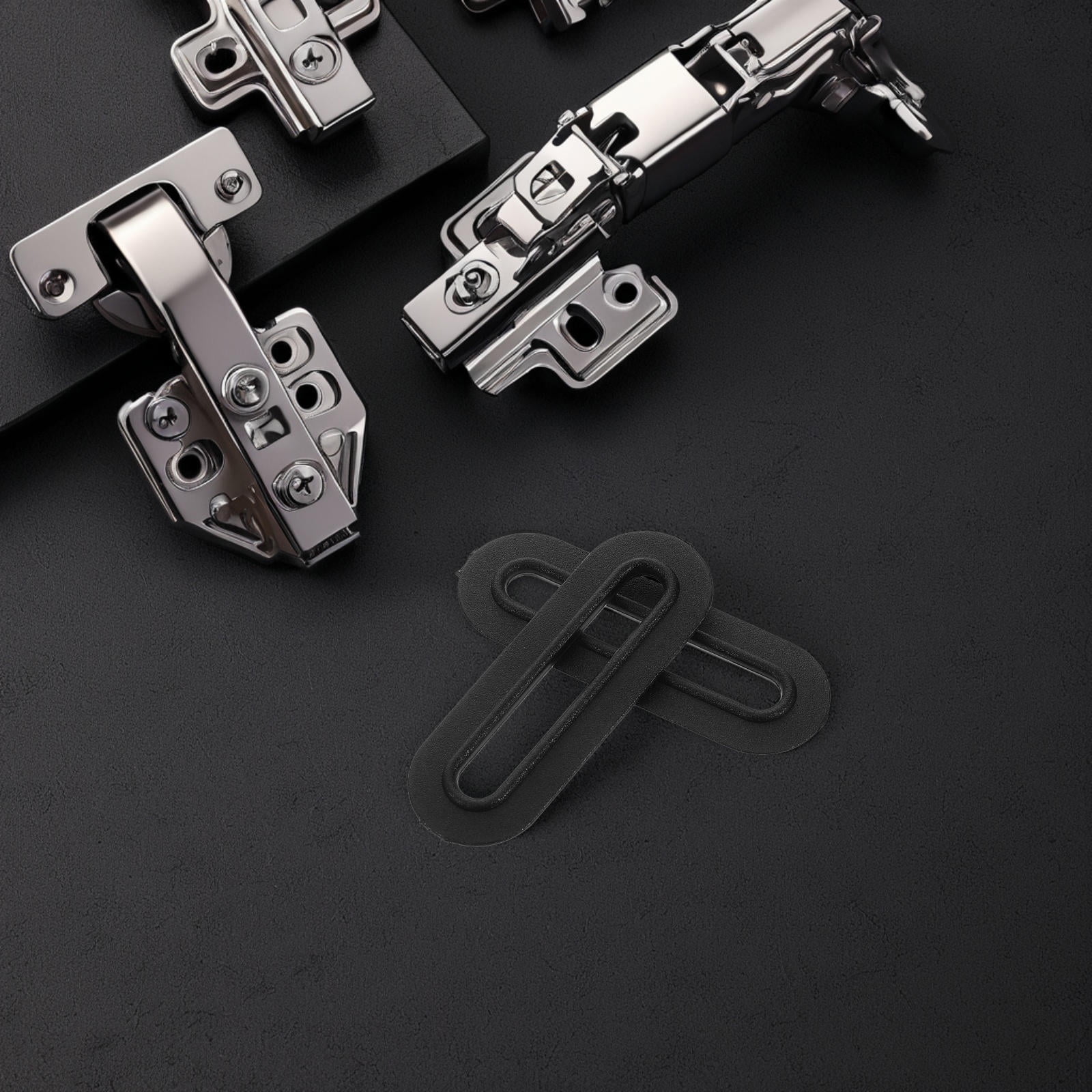 GARVALON Craft Enthusiasts 20Set Slotted Bracket Black Plastic For Diy ...