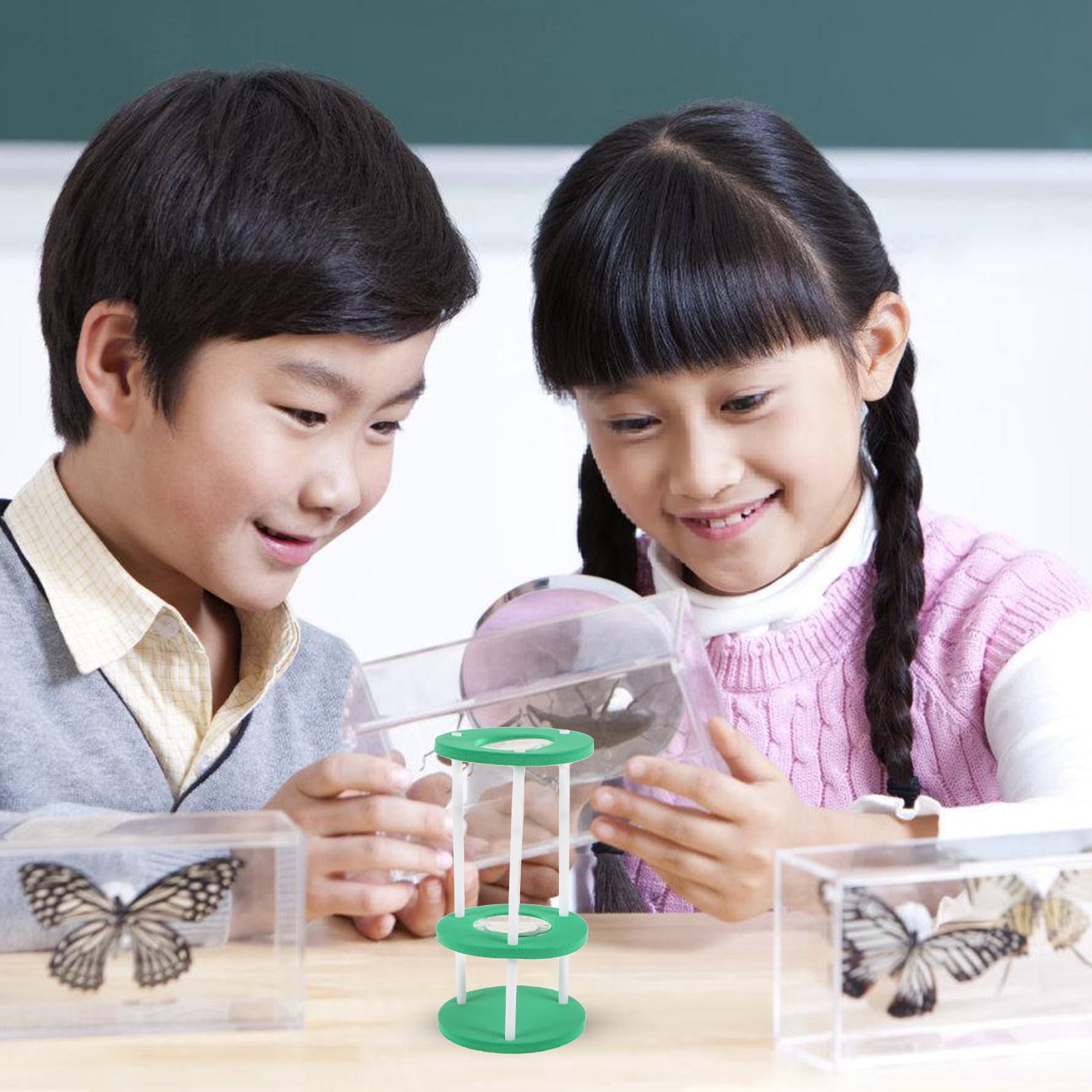 GARVALON DIY Microscope 1Pcs for Children with Observation of Specimens ...