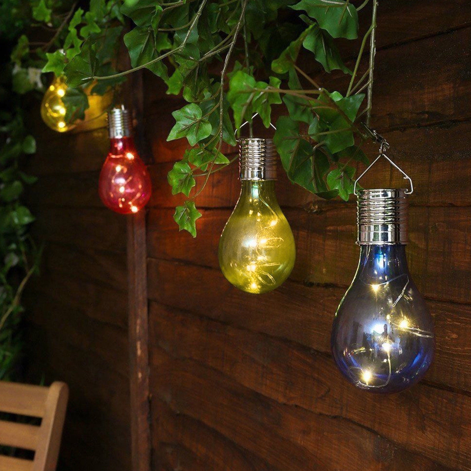 GARVALON Solar Powered Light Bulb 6Pcs Led Bulb Chandelier For Home ...