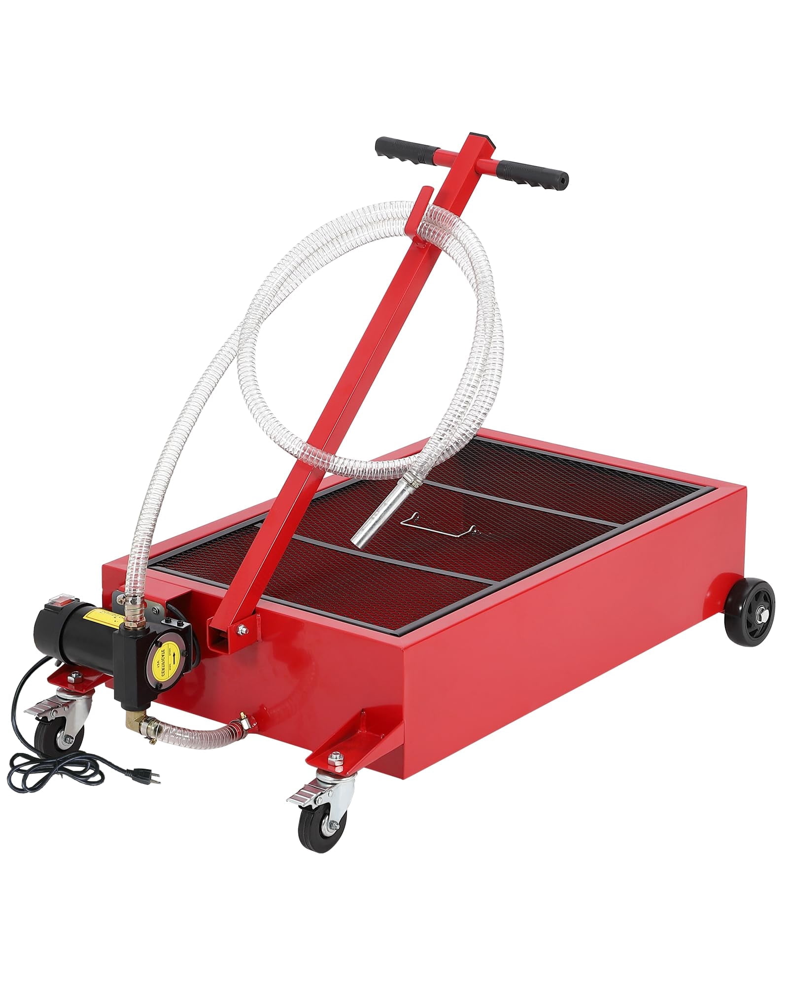 GARVEE 25 Gallon Electric Oil Drain Pan with 110V Pump &8ft Hose,Low ...