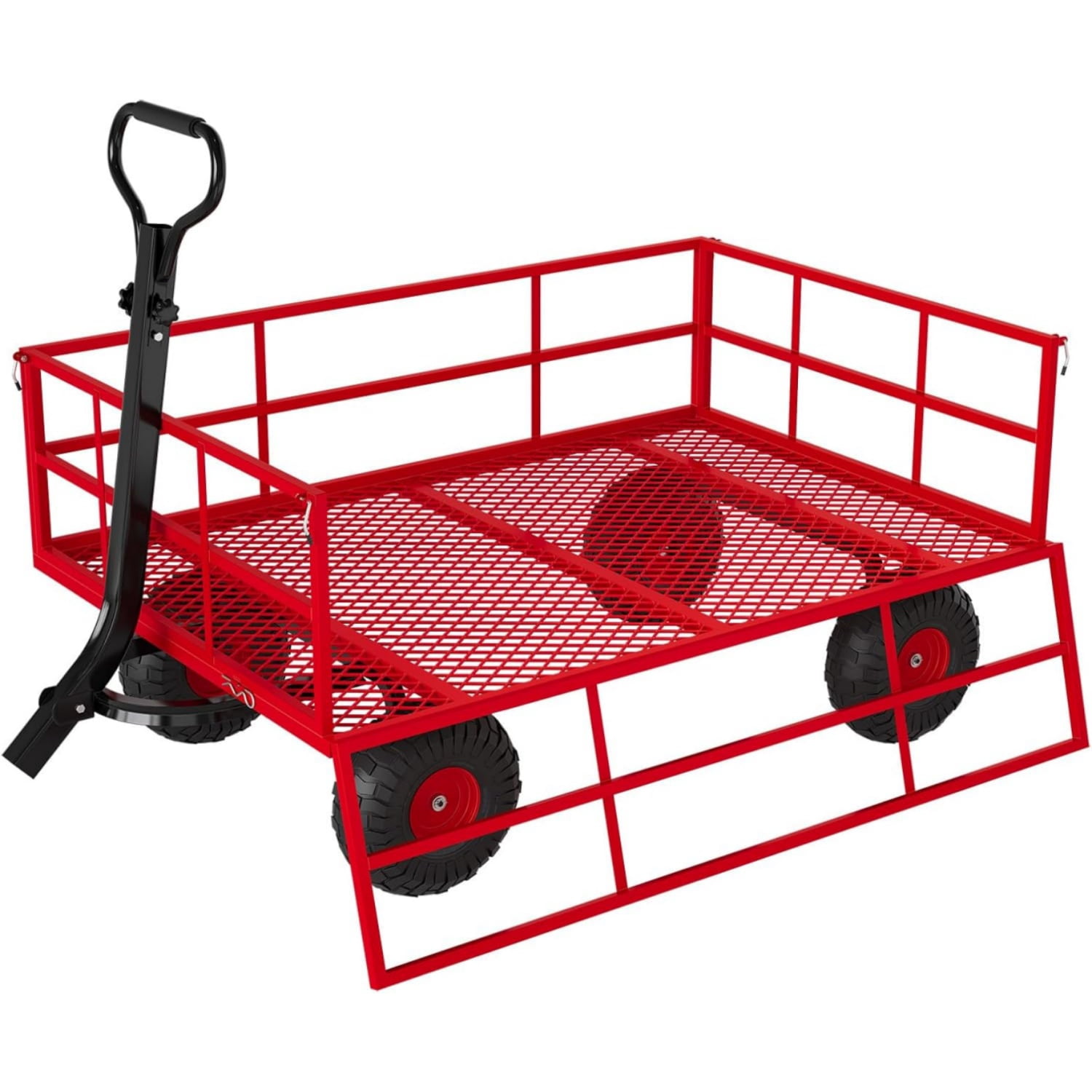 GARVEE 3-in-1 Heavy Duty Steel Garden Cart,1200 lbs Capacity,Utility ...