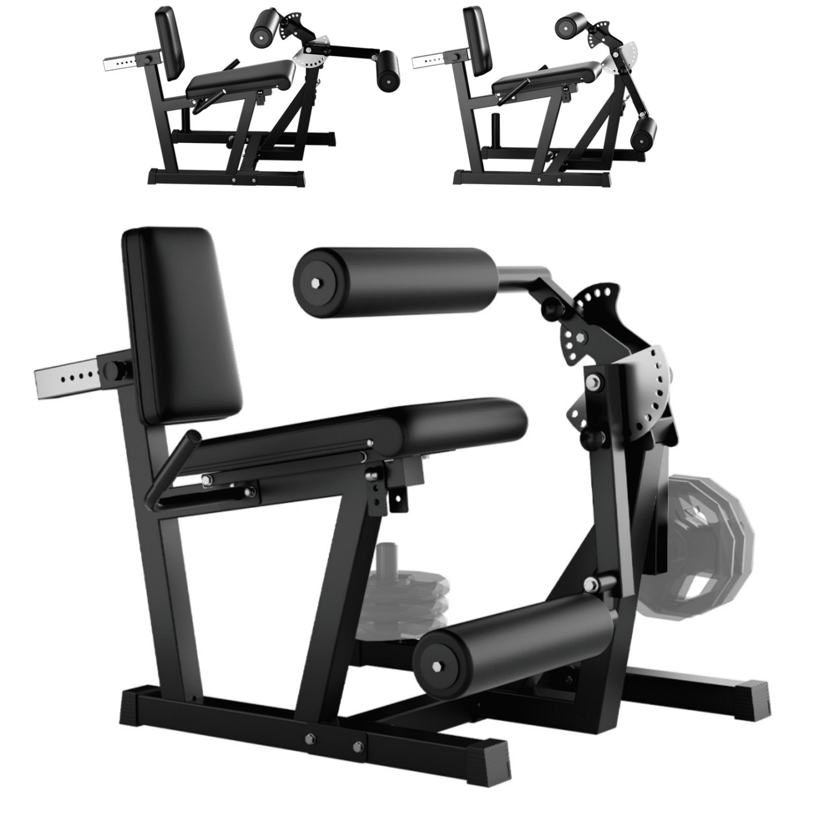 GARVEE 4 IN 1 Leg Extension and Curl Machine,700lbs Adjustable Leg Curl ...