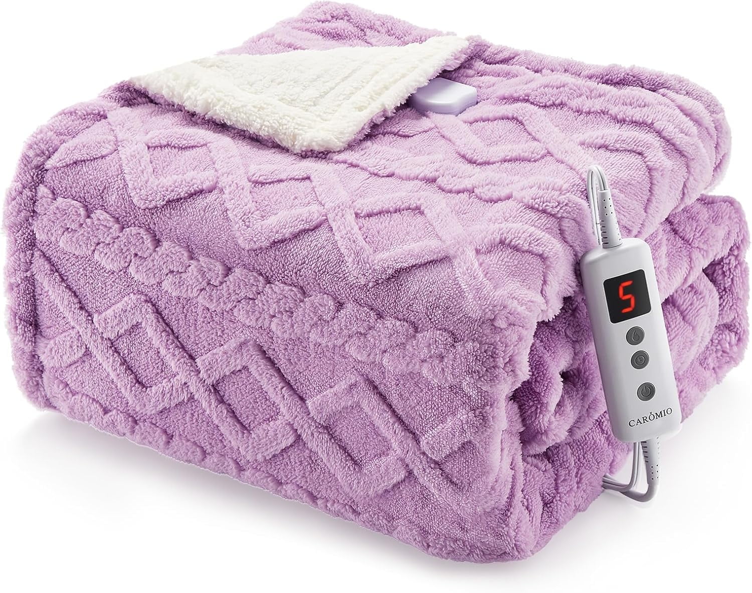GARVEE Electric Heated Blanket Throw,50"×60" Fast Heating Blanket Throw ...