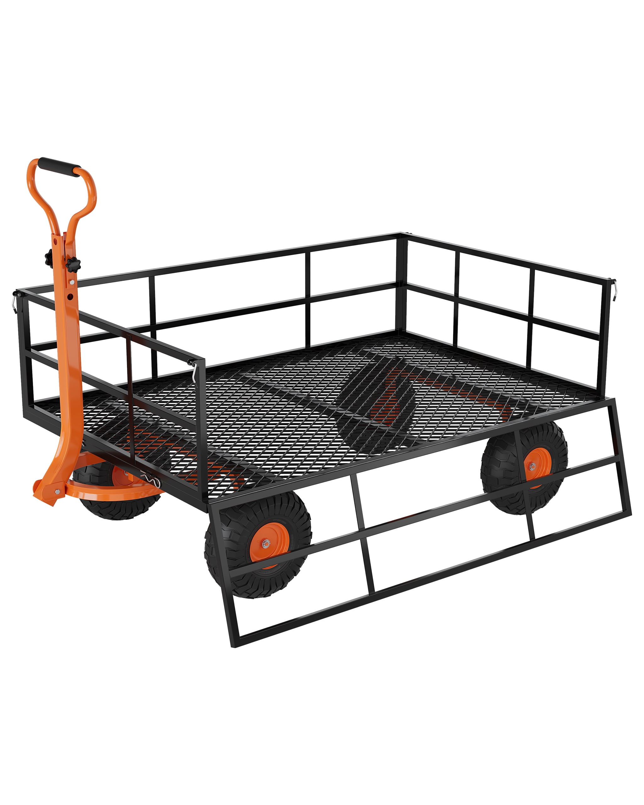 GARVEE Heavy Duty Steel Garden Cart,900lbs Capacity Pullable Garden ...
