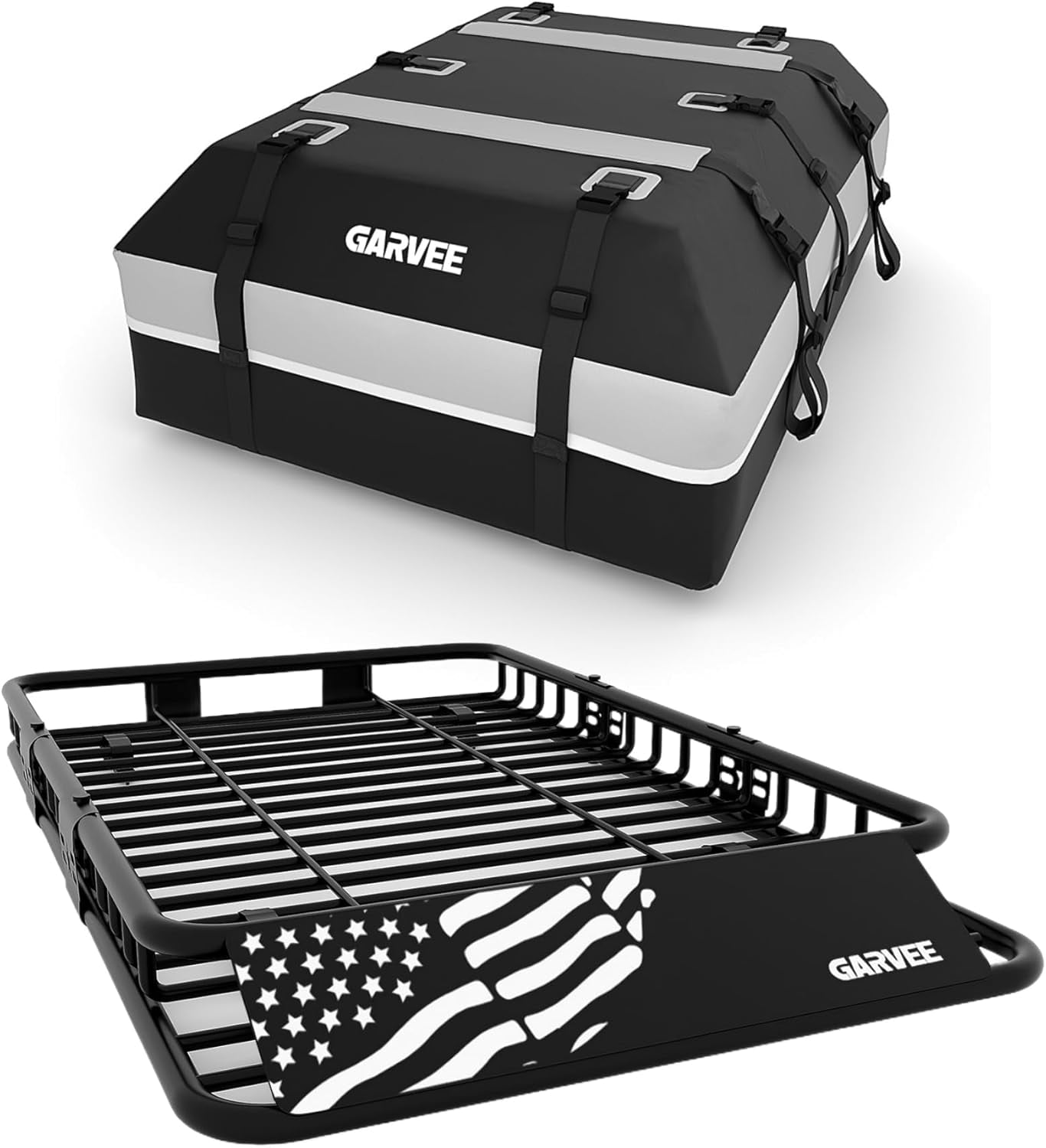 GARVEE Roof Rack Cargo Basket,64"x39"x6" Universal Rooftop Cargo ...
