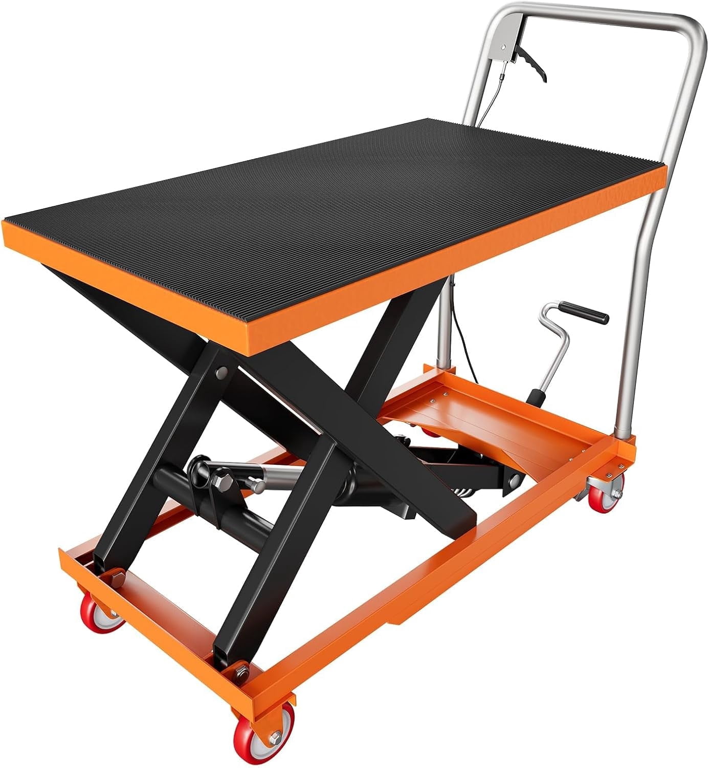 GARVEE Single Scissor Lift Table,Hydraulic Lift Cart with Locking ...