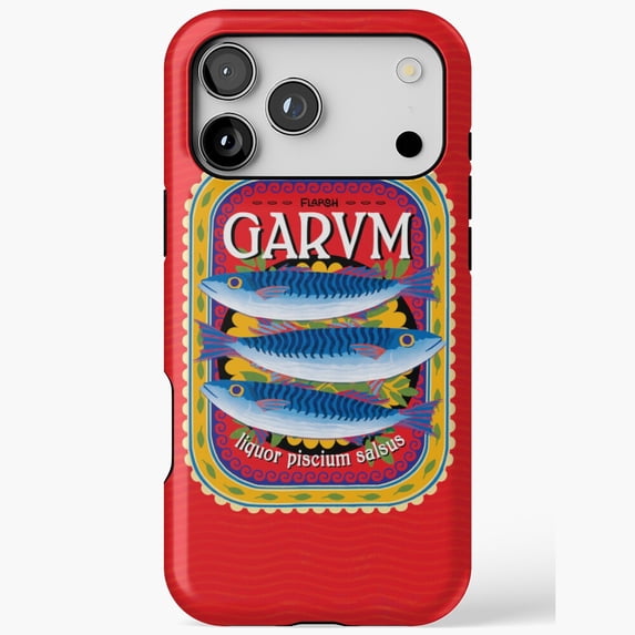 GARVM Vintage Mackerel Fish Can ifor iPhone Case 11 through 17 Pro Max ...