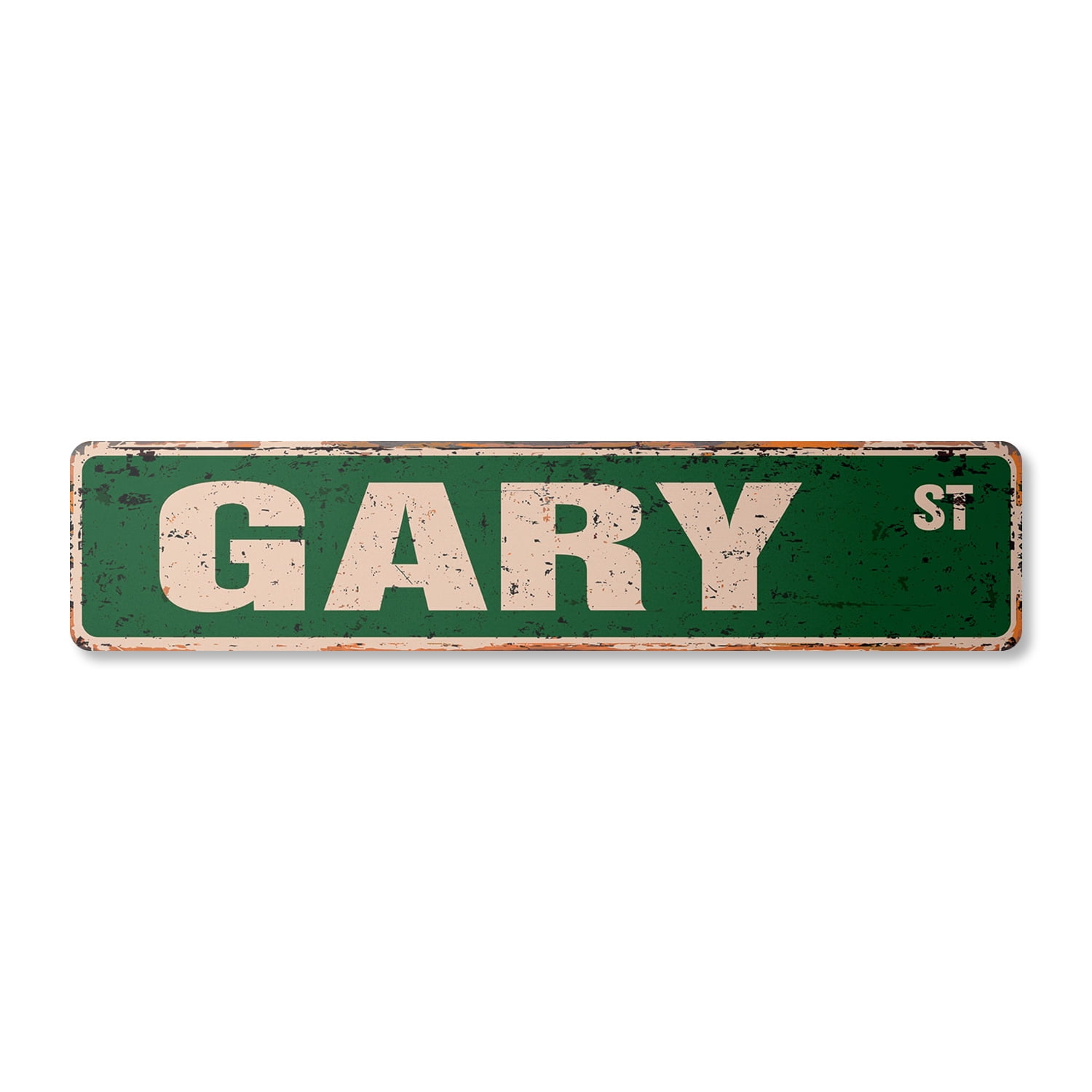 GARY Vintage Plastic Street Sign Childrens Name Room Sign | Indoor ...