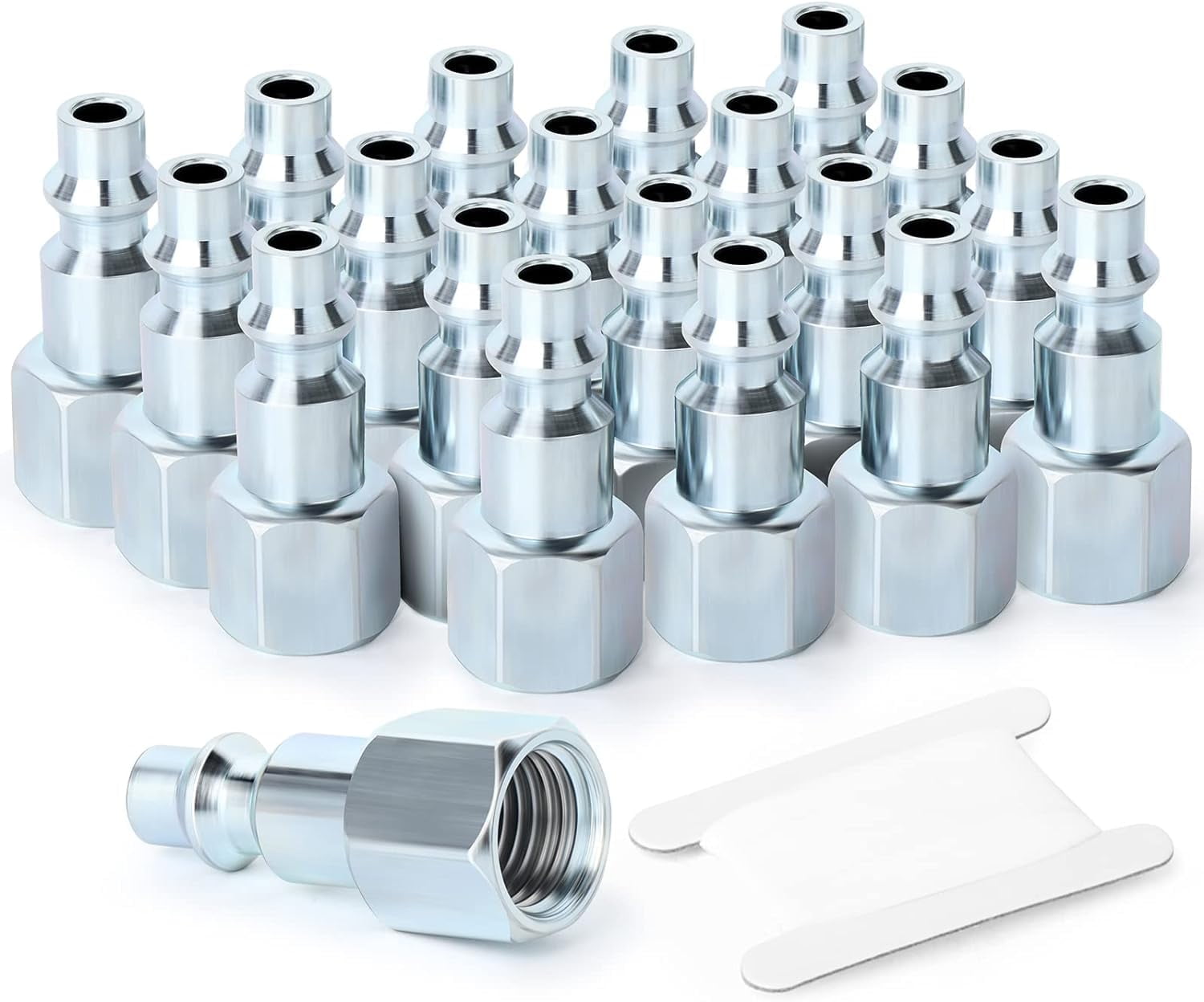GASHER 1/4-Inch NPT Female Industrial Air Plug, Pneumatic Plugs 300PSI ...