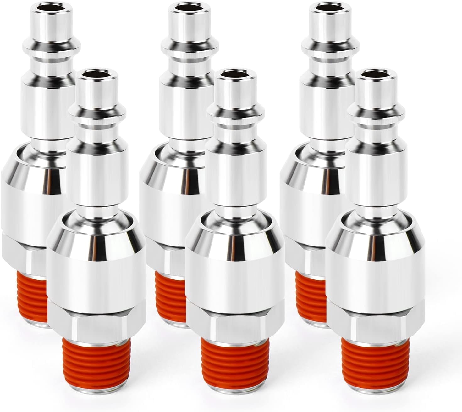 GASHER 3PCS1/4" Swivel Air Plug, 3-Pack Industrial Swivel Coupler and ...