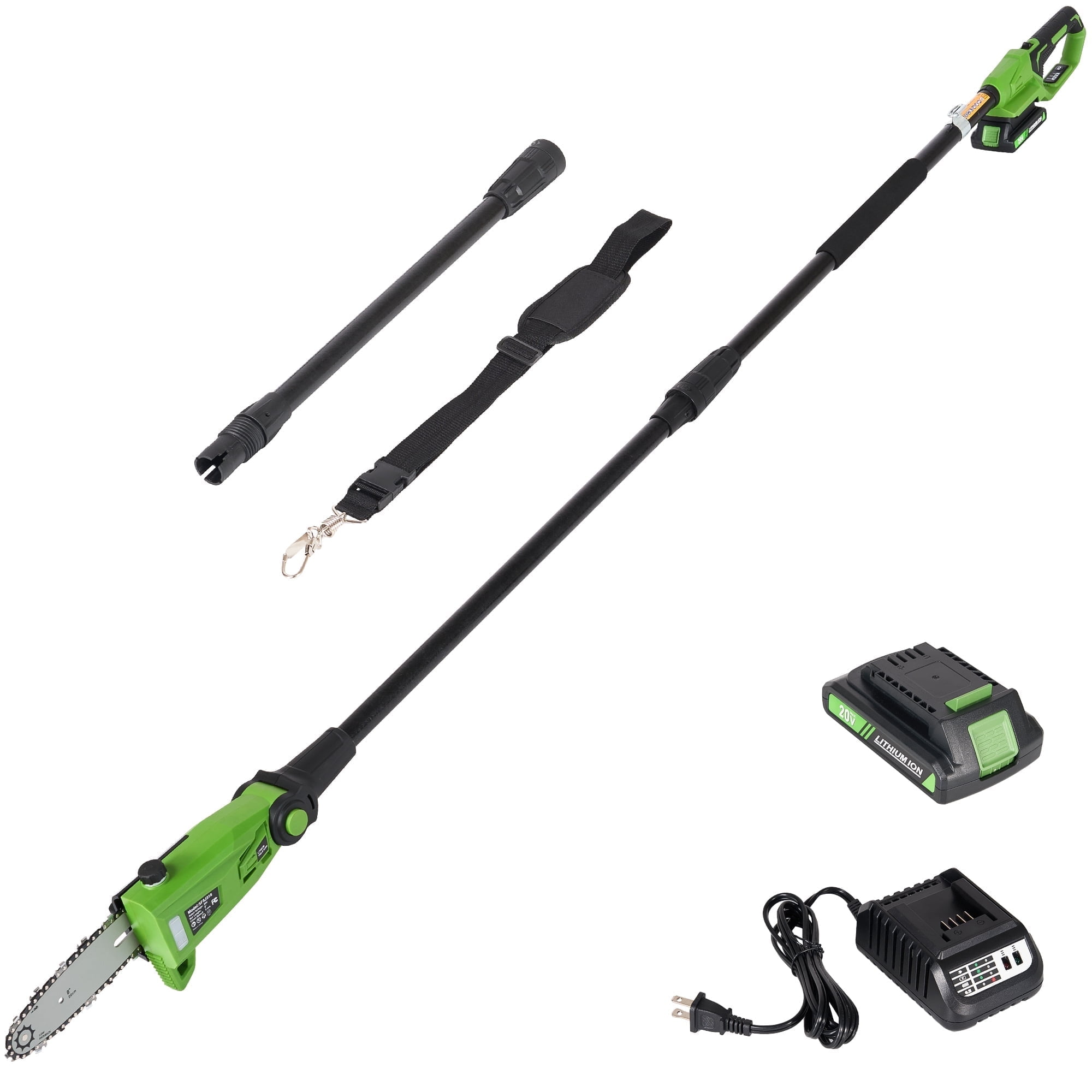 TACKLIFE Cordless Pole Saw 8-Inch for Tree Trimming, 20V Electric Pole ...