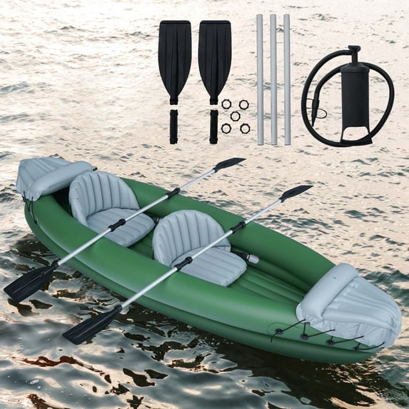 GASKY Inflatable Kayak 2 Adjustable Seats Kayak with Removable Double ...