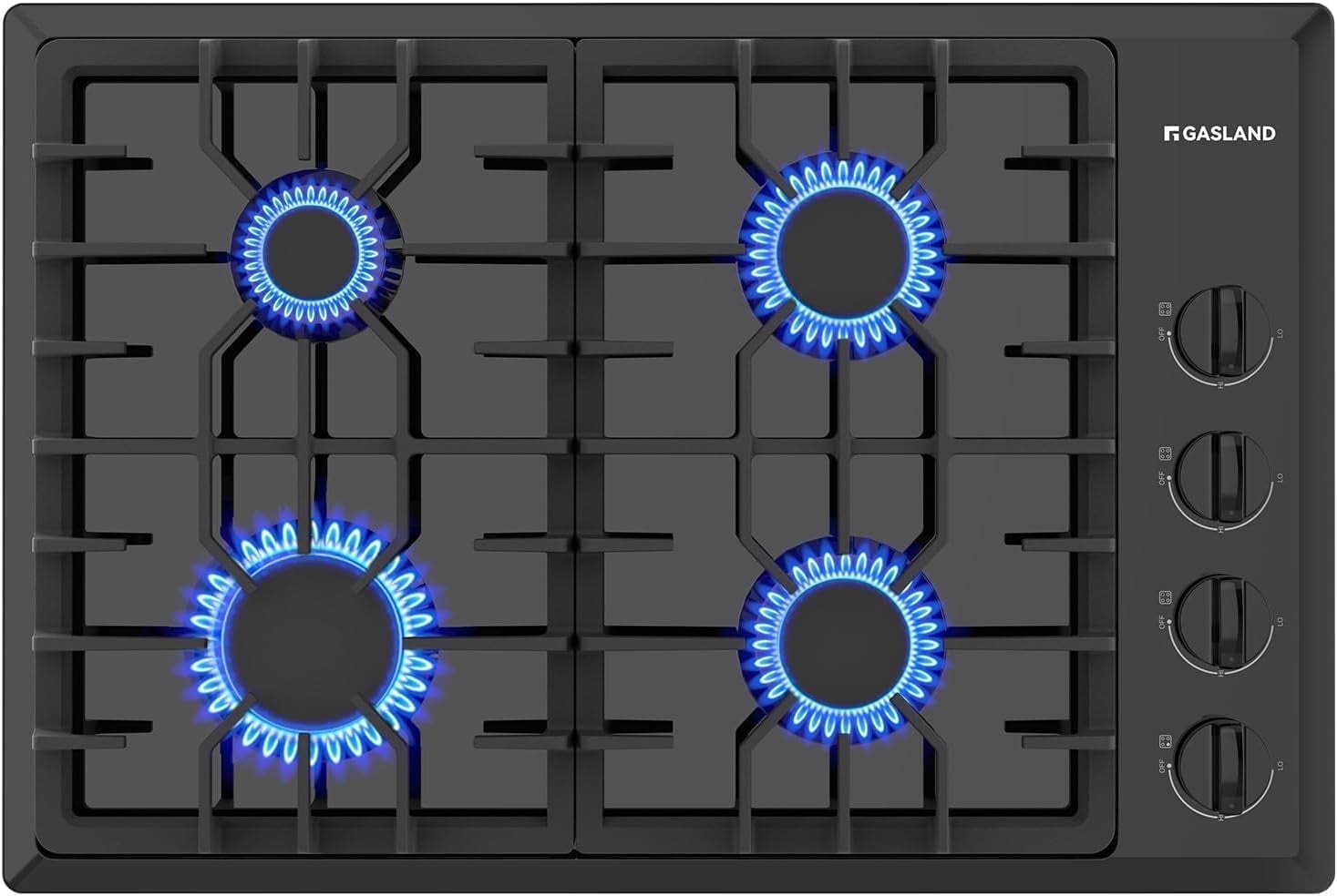 Gasland Chef 30 in. NG/LPG Convertible Gas Cooktop in Porcelain Enamel ...