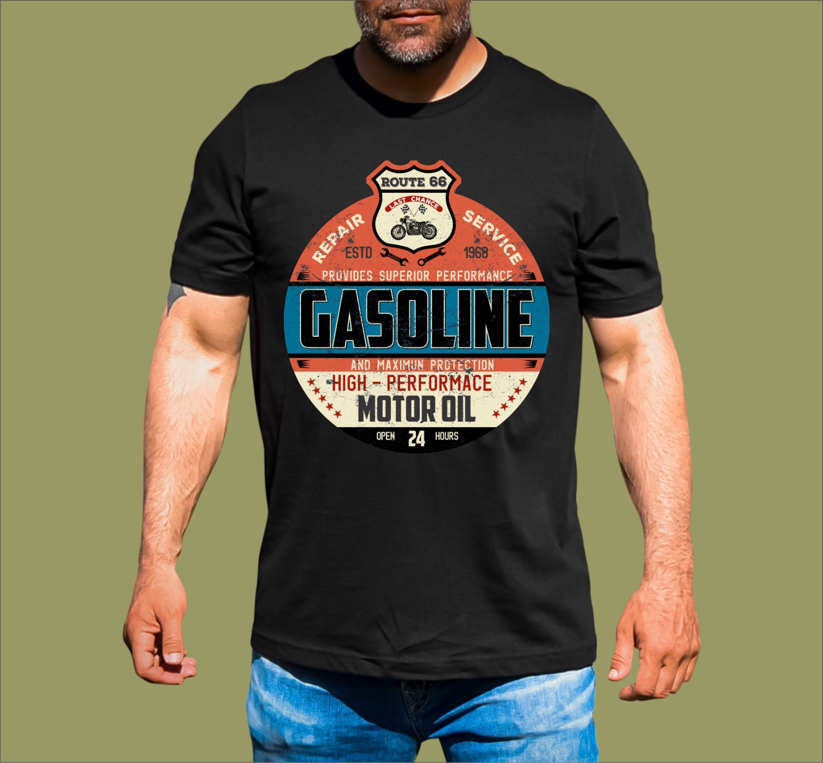 GASOLINE HIGH PERFORMANCE T-SHIRT - Walmart.com