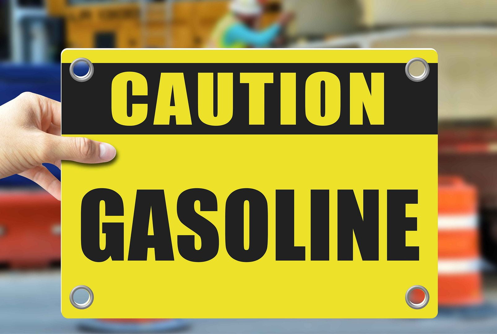 GASOLINE | Warning Notice Caution Danger 3mm PVC Sign - Walmart.com