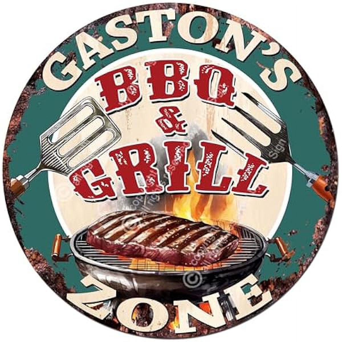 GASTON’S BBQ and Grill Zone Rustic Shabby Vintage style Retro Kitchen ...