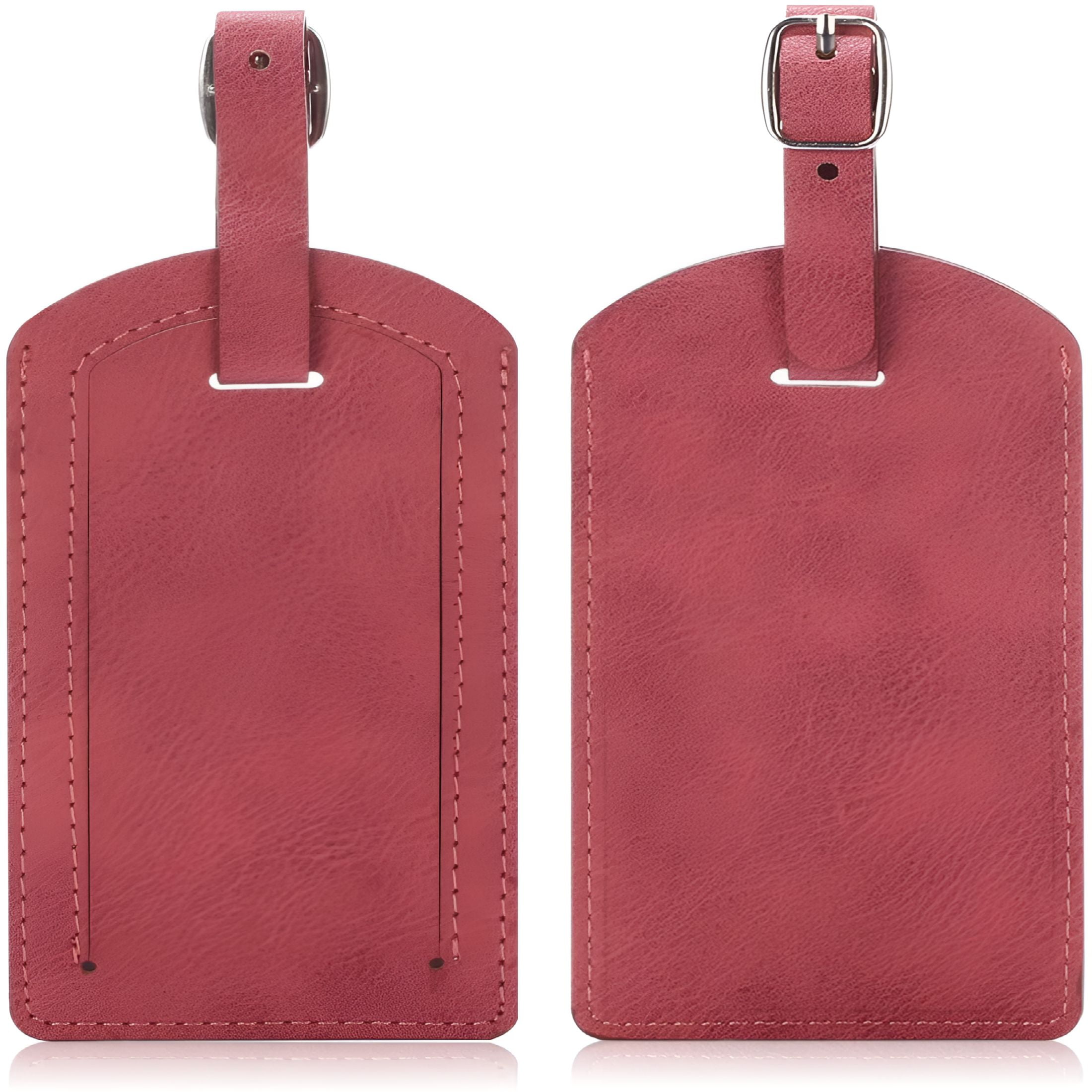 GASTROPOD (2 Pack) Luggage Tag, Travel PU Leather Tag Address Label ...