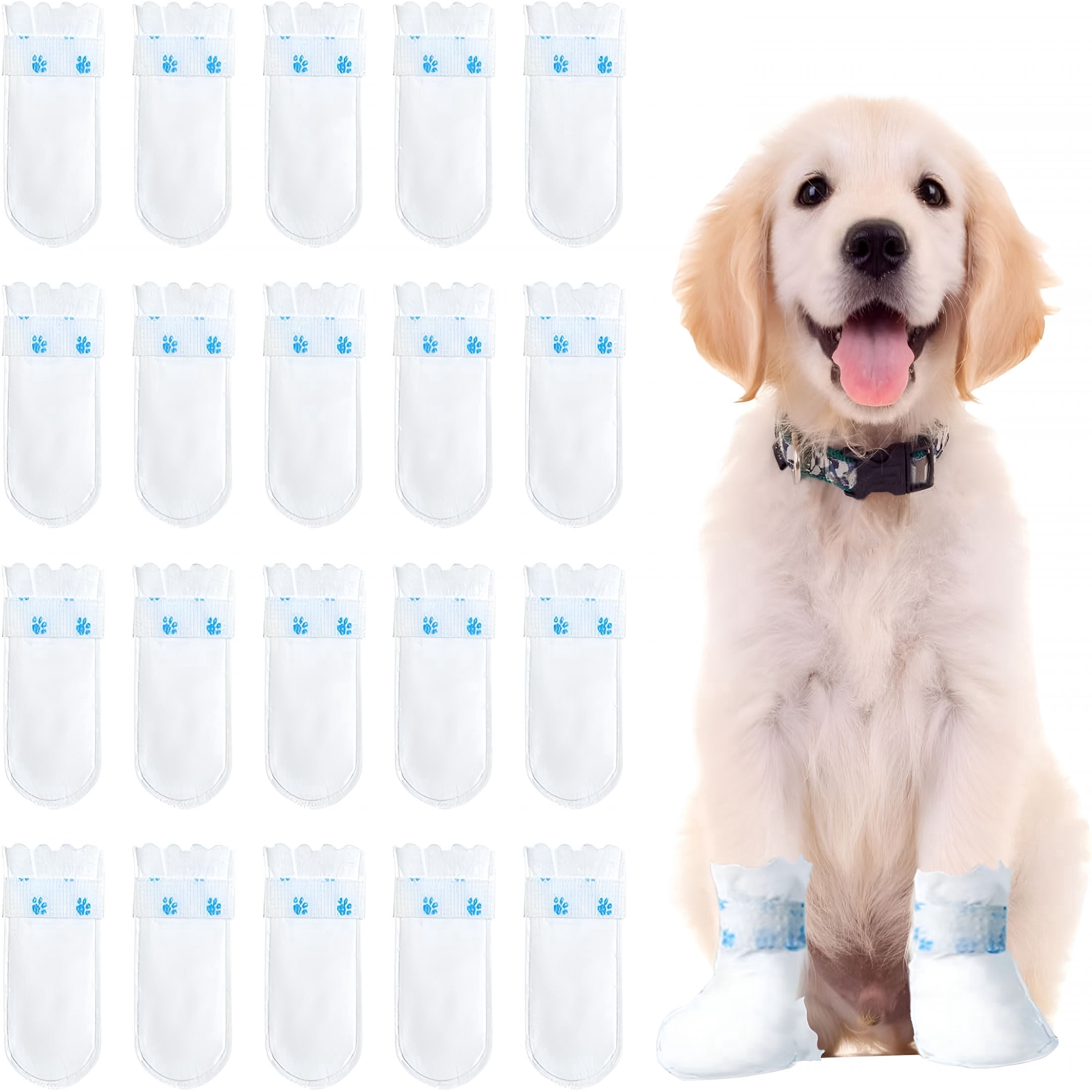 GASTROPOD 2026 New Disposable Dog Boots for Paw Protection, 20 Pcs Pet ...