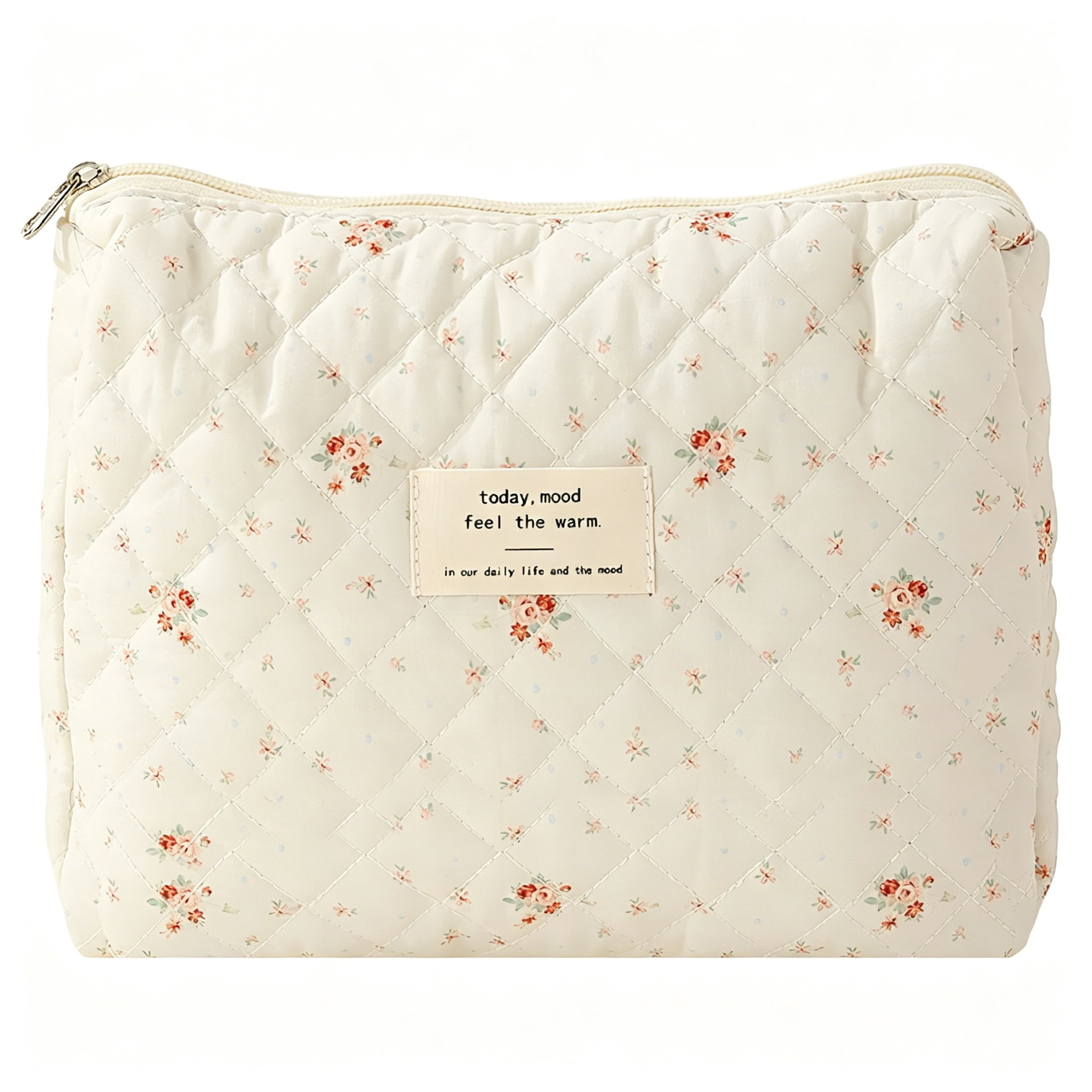 GASTROPOD 2026 New Quilted Makeup Cosmetic Bag Floral Cotton Travel Bag ...