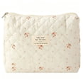 GASTROPOD 2026 New Quilted Makeup Cosmetic Bag Floral Cotton Travel Bag ...
