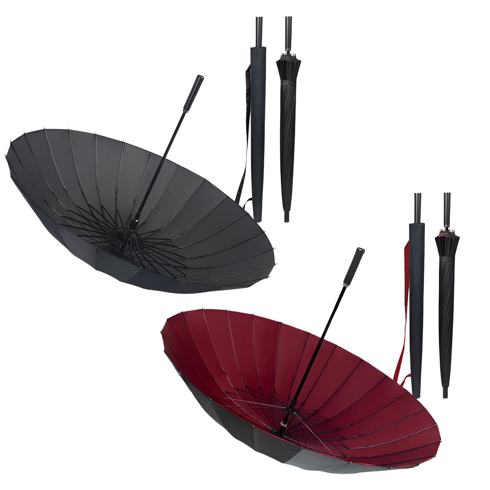 GASTROPOD 2Pcs Umbrellas for Rain,Water Beading Effect Large Umbrella ...