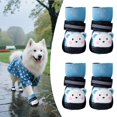 GASTROPOD 4Pcs Dog Booties,Waterproof Bear Pattern Dog Booties and Paw ...