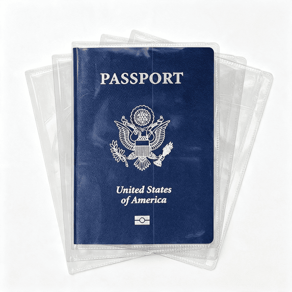 GASTROPOD 5 Pcs Clear Passport Protector Holder Passport Cover Vinyl Id ...