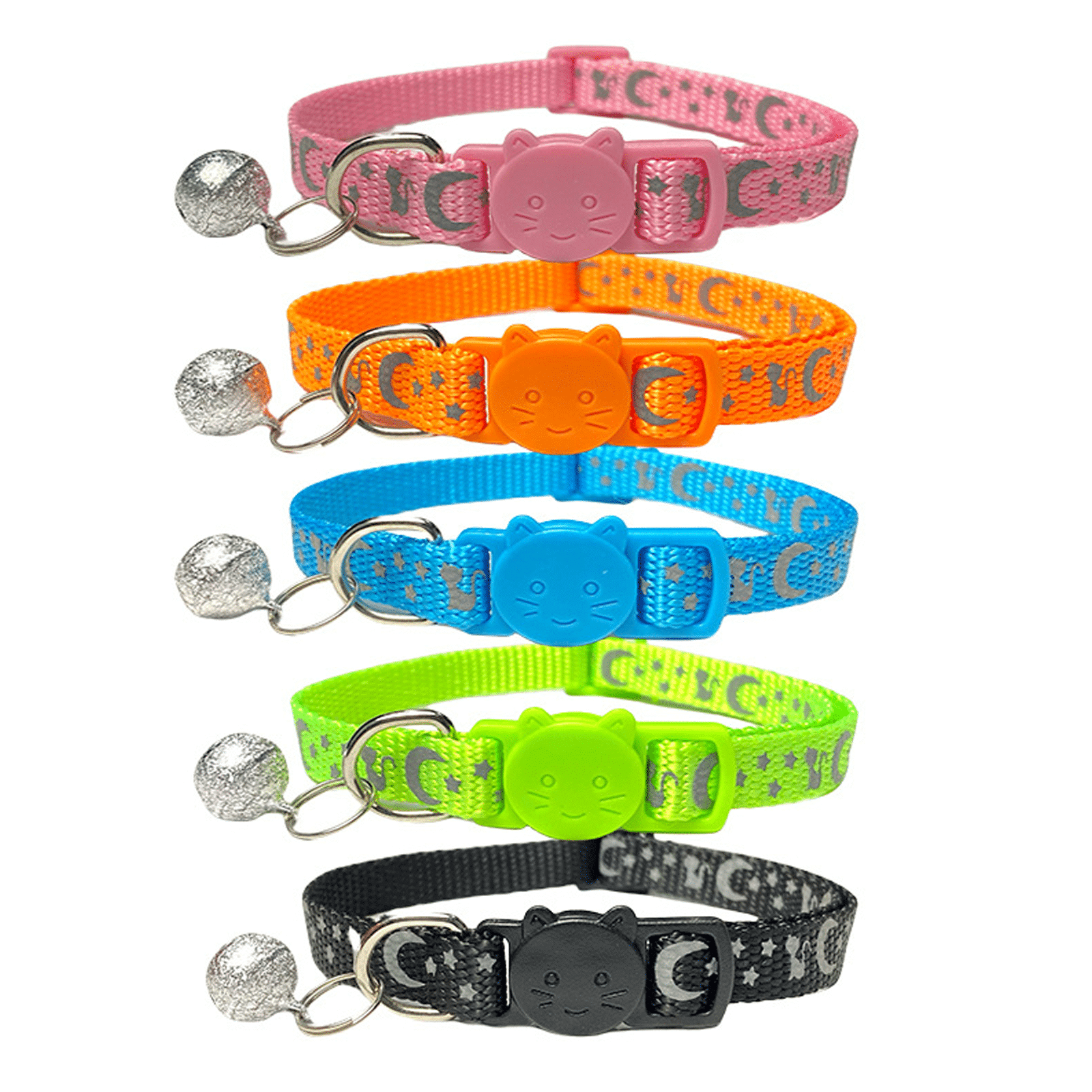 GASTROPOD 5Pcs Cat Collar,Breakaway Design for Safety,Comfortable ...