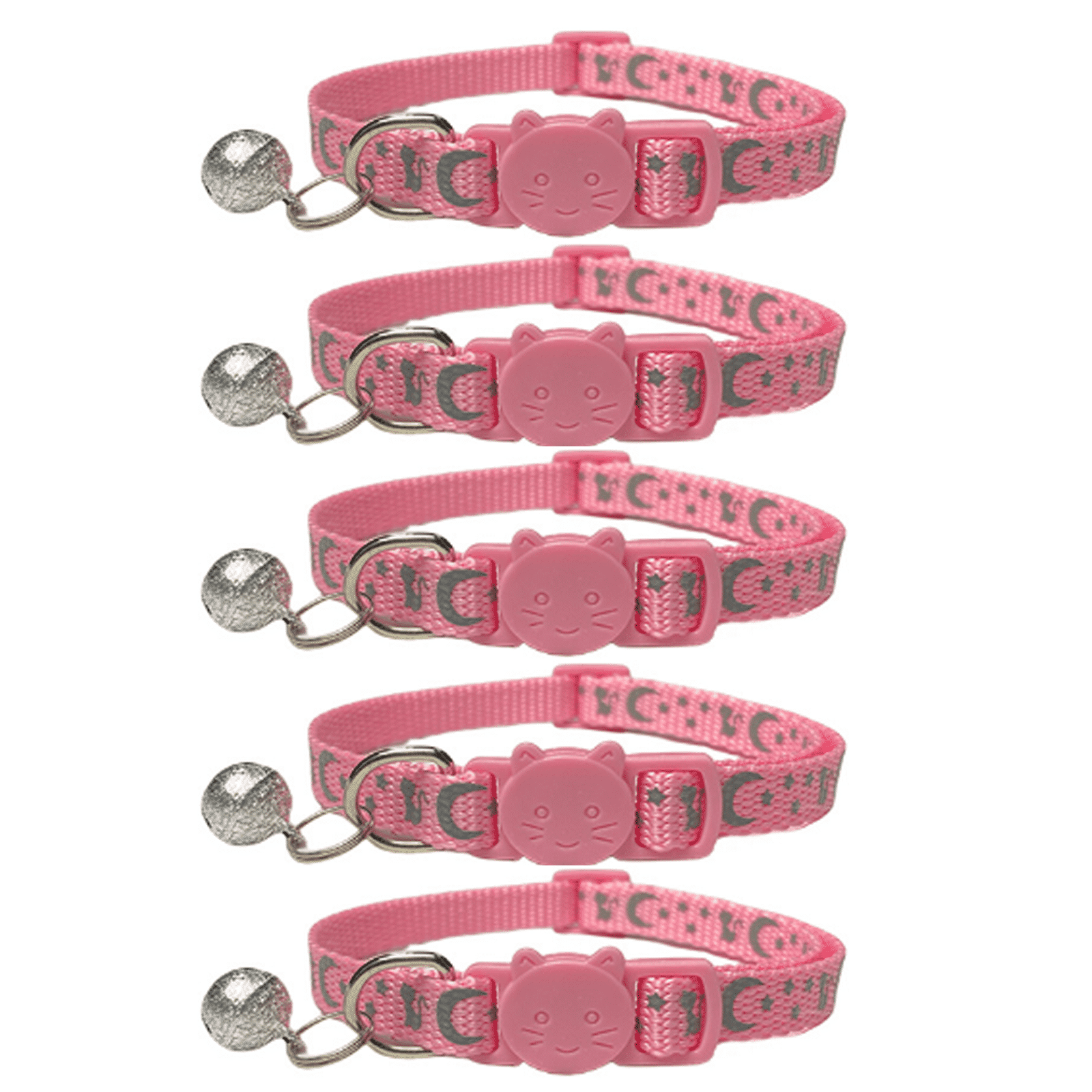 GASTROPOD 5Pcs Cat Collar,Reflective Breakaway Design,Soft and Cozy ...