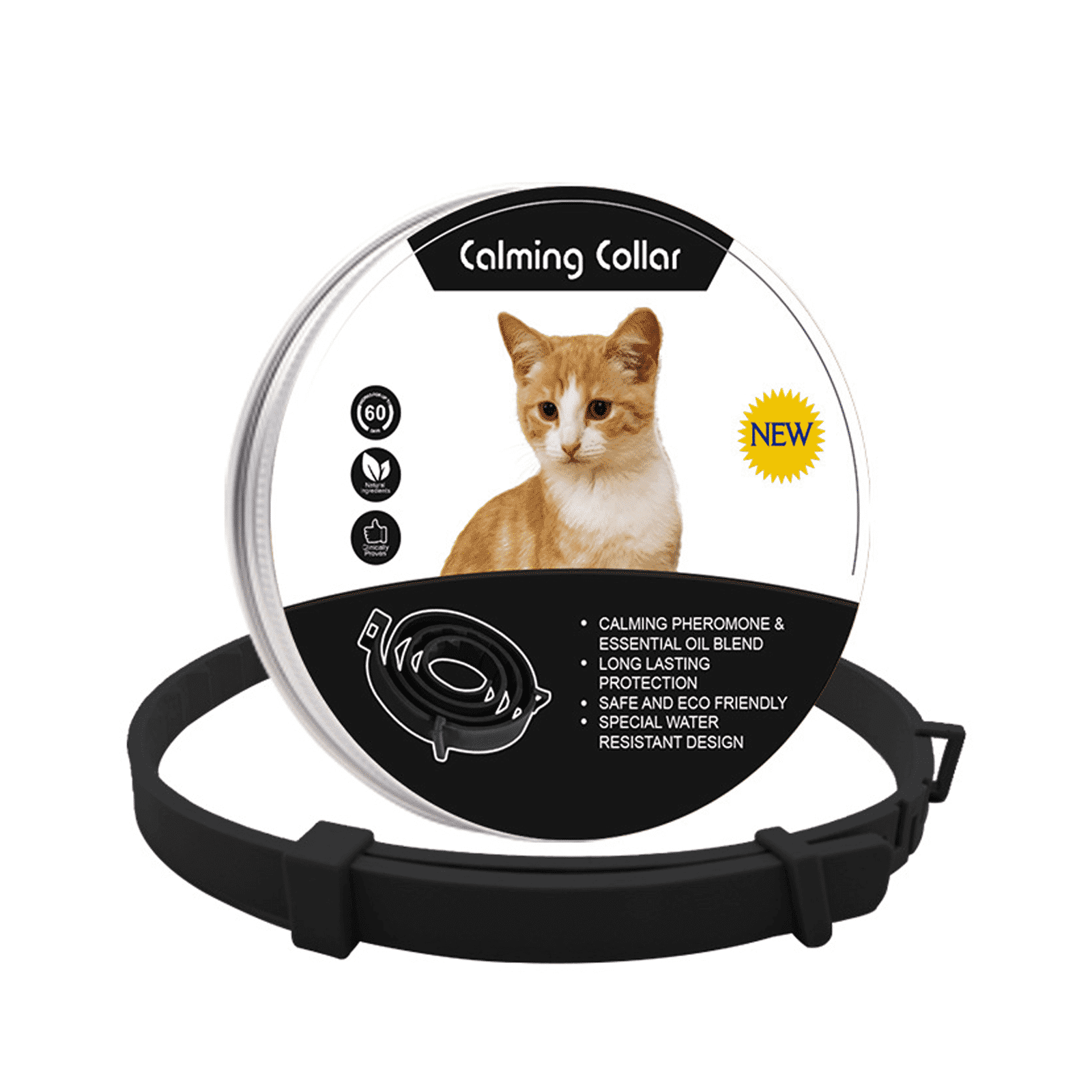 GASTROPOD Cat Calming Collar,Tailored Calm Collar for Anxiety Relief ...