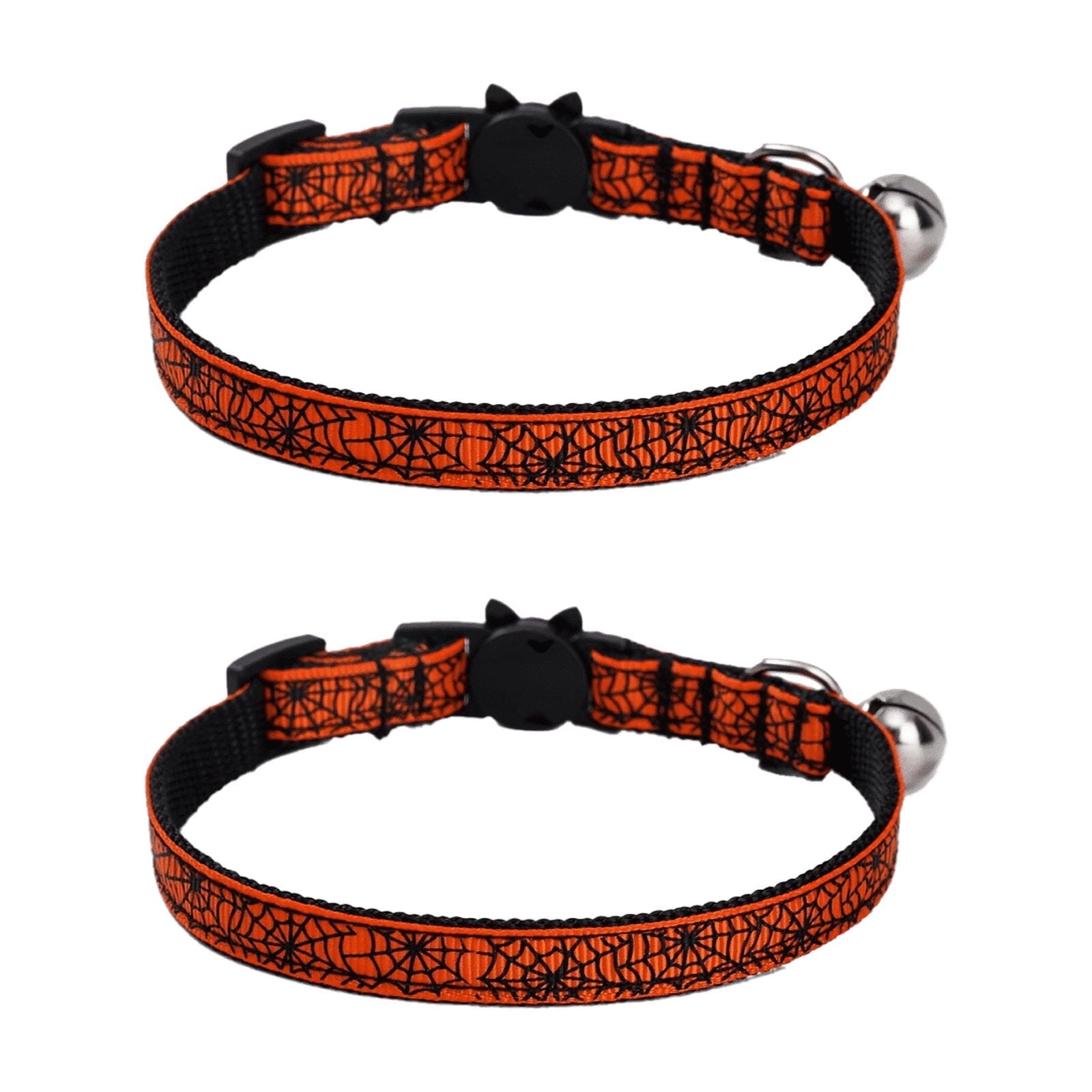 GASTROPOD Cat Collar,Cute Nylon Kitten Collarwith Bell for Halloween ...