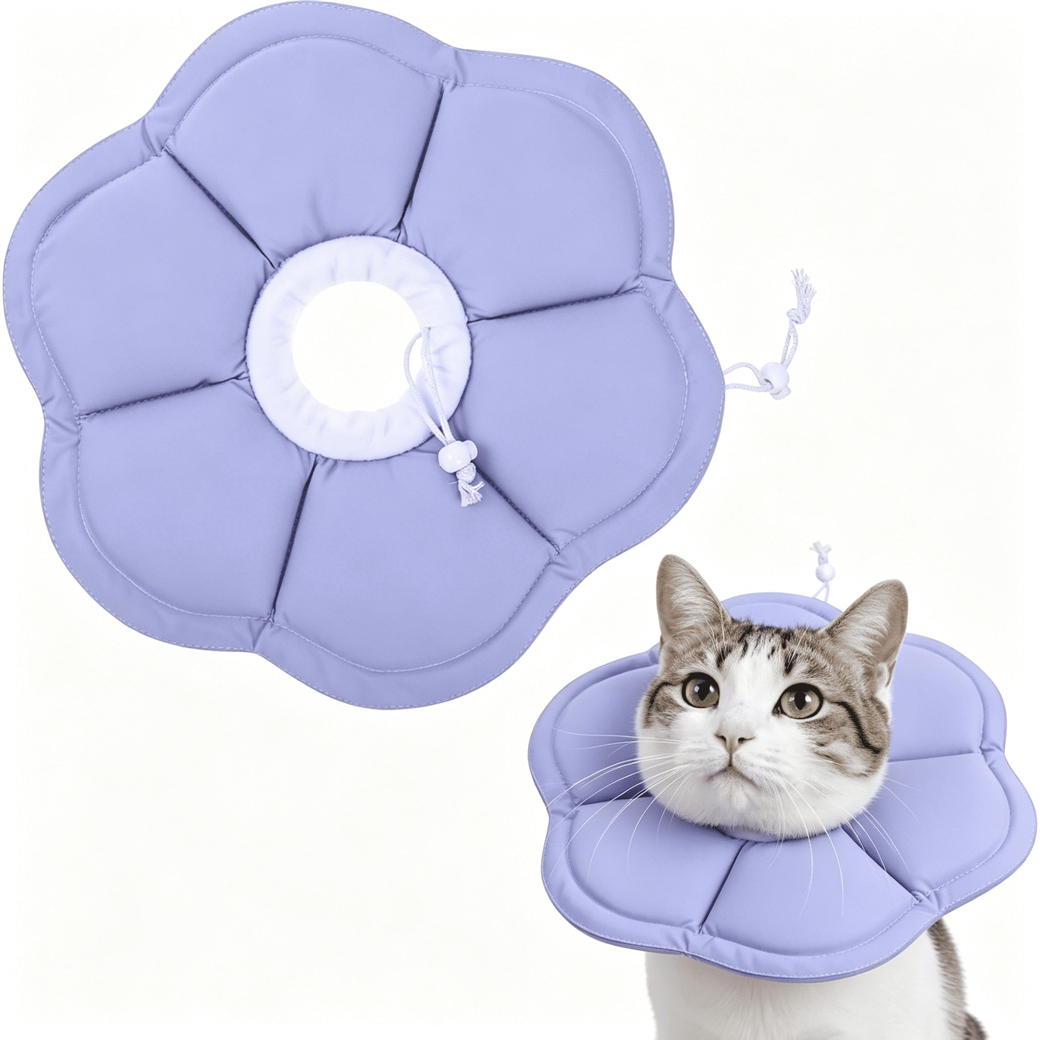GASTROPOD Cat Cone Collar Soft Adjustable Cat Recovery Collar ...