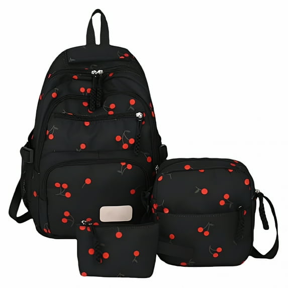 GASTROPOD Cherry Backpack - Cute Kawaii Backpack Set Aesthetic Daypack ...