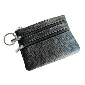 amazingfashion Small Key Ring Wallet, Leather Keychain Holder, Mini ...
