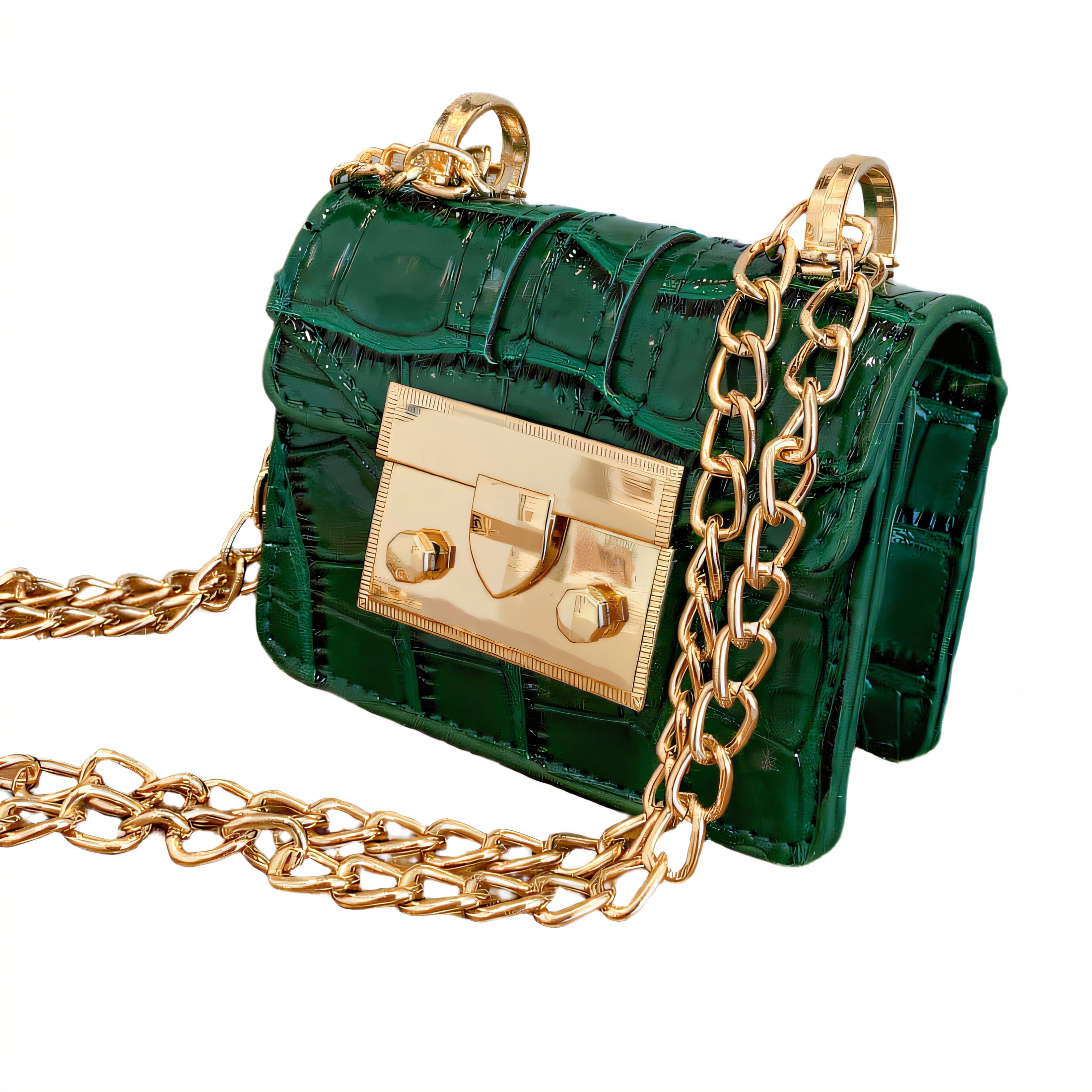 GASTROPOD Crossbody Bags,Chain Small Square Bag Leather Crossbody ...