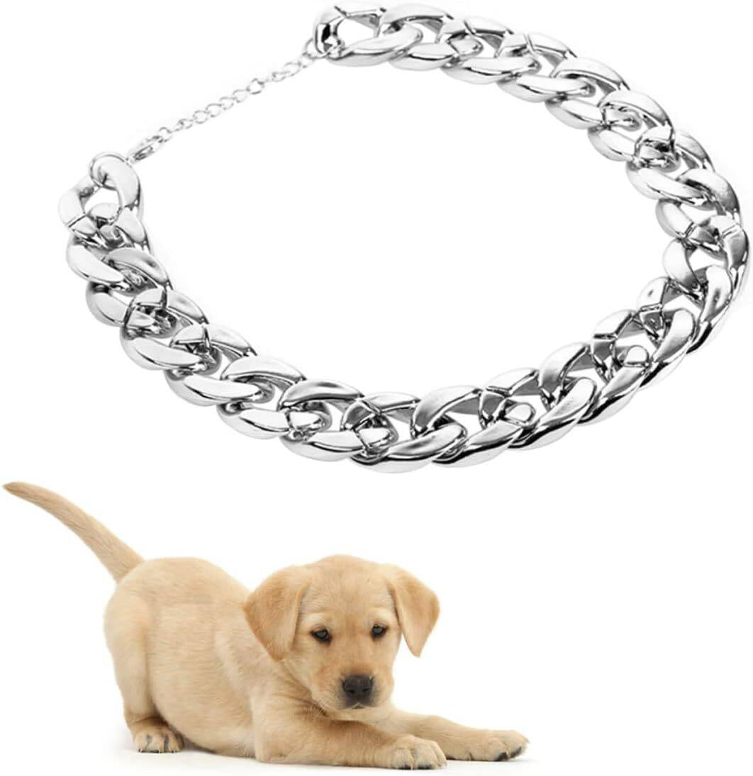 GASTROPOD Dog Chain Collars,Quick-Release Hook Buckle Dog Choker Collar ...