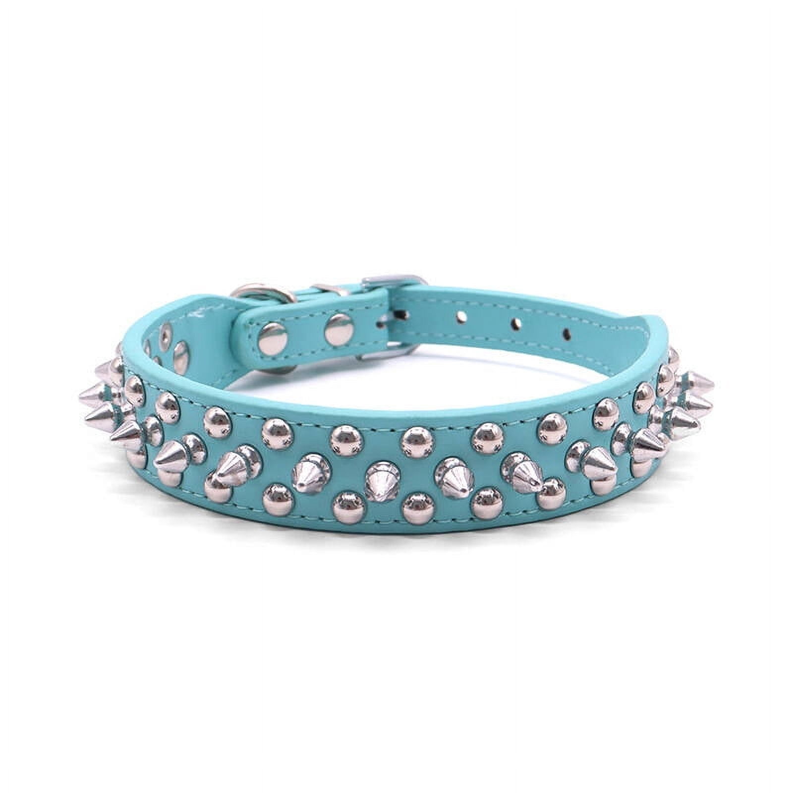 GASTROPOD Dog Collars for Medium Dogs,Secure Leather Dog Collar,Spiked ...