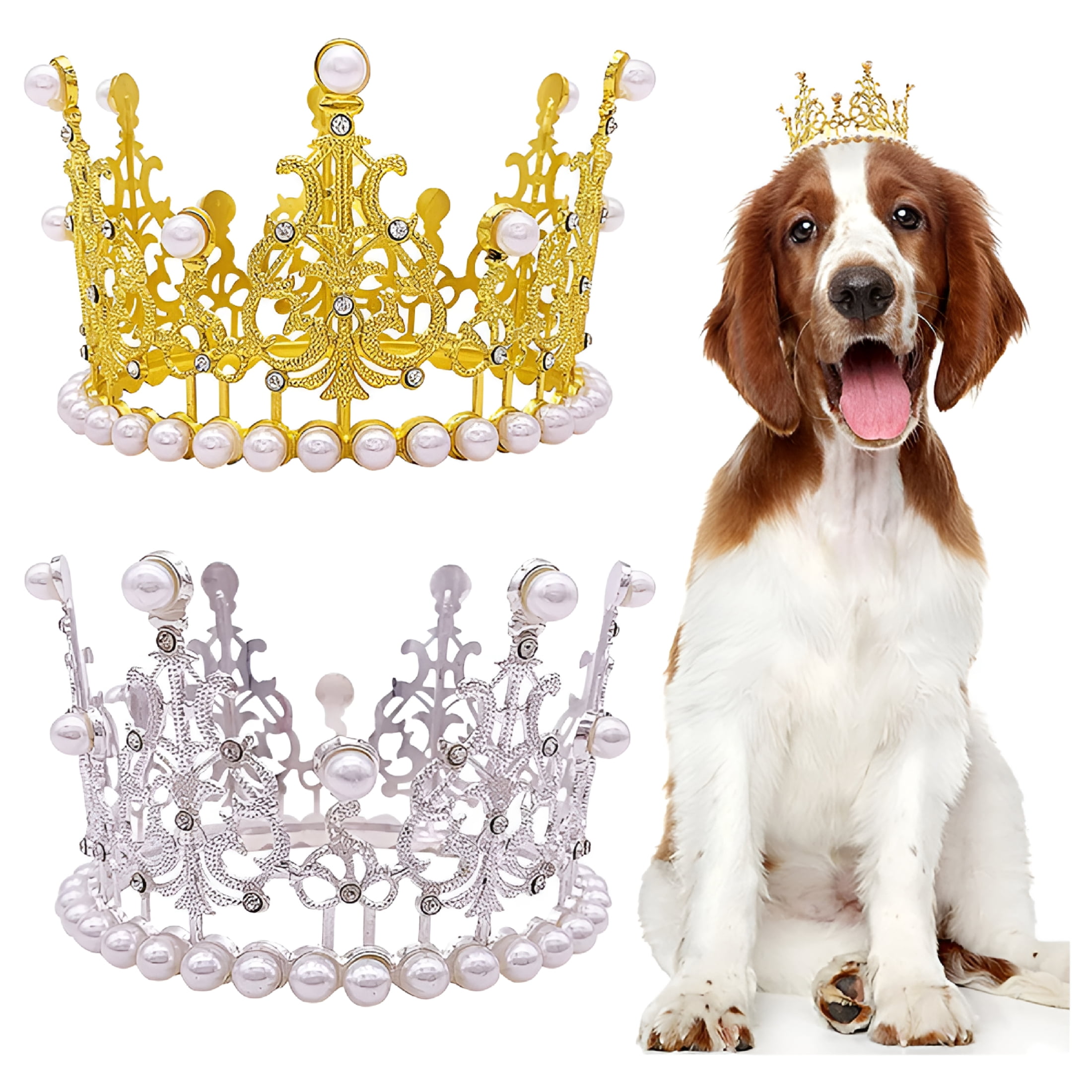 GASTROPOD Dog Crown Headband Puppies Cat Hat for Birthday Party ...