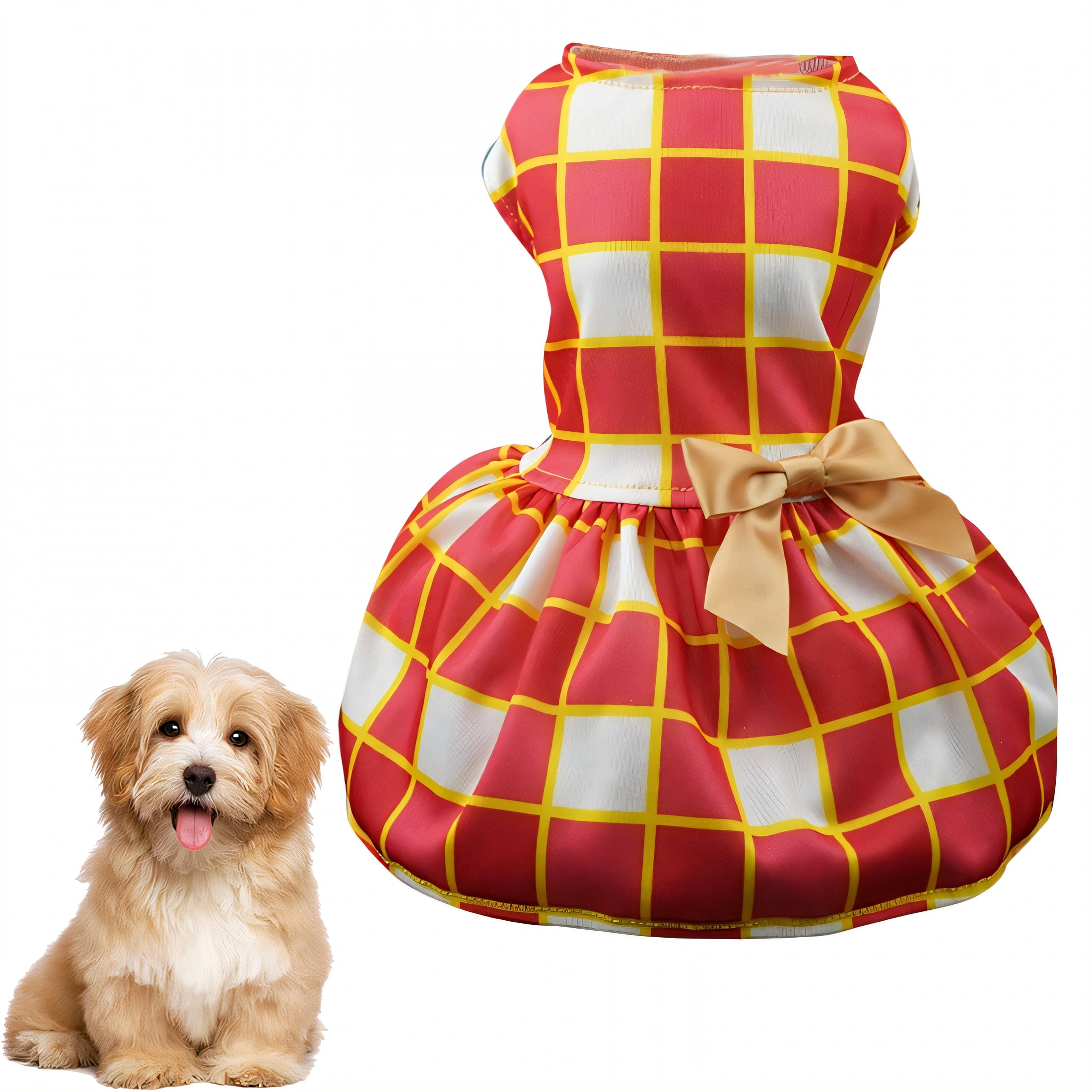 GASTROPOD Dog Dresses for Small Dogs Girl,Polyester Dog Costume,Low ...