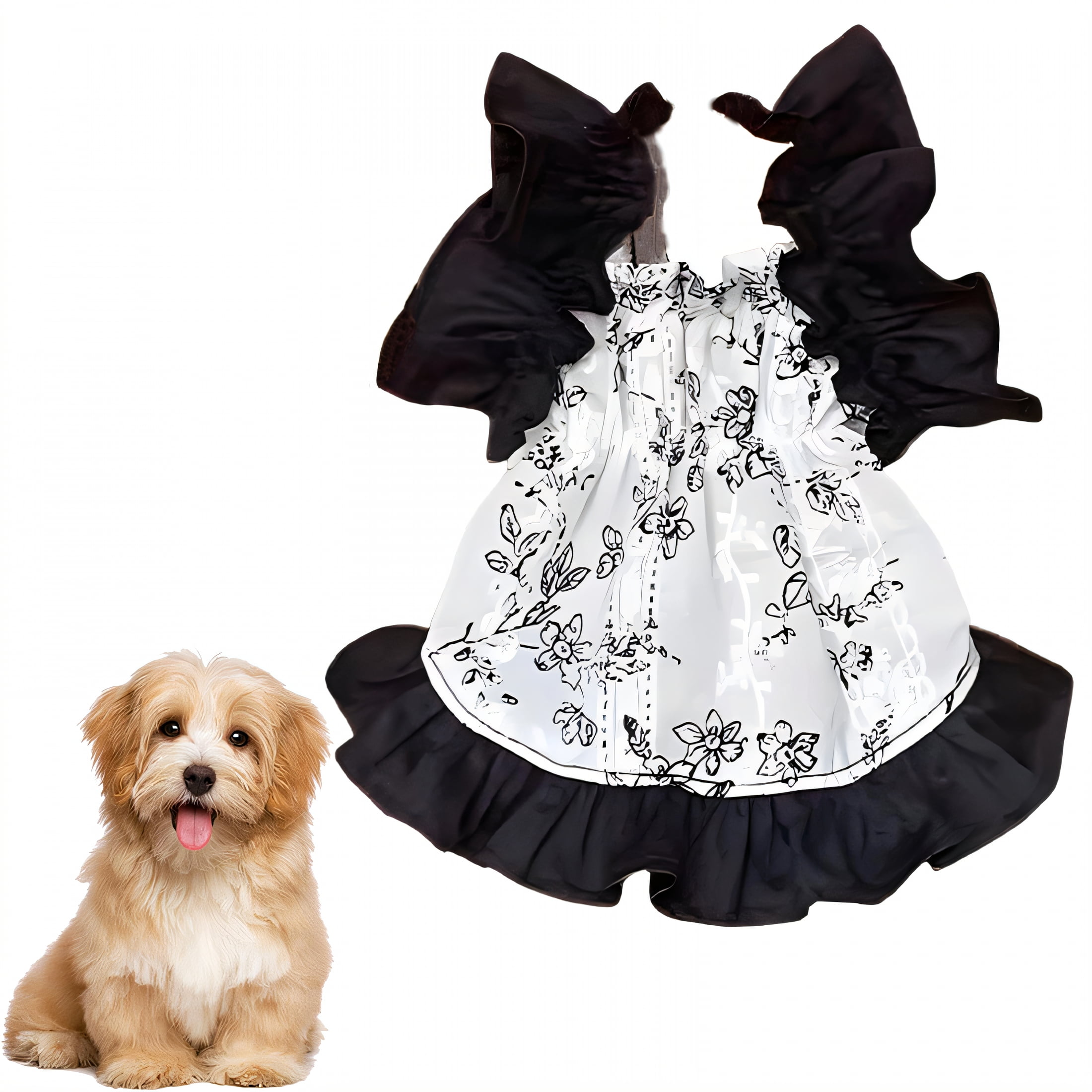 GASTROPOD Dog Dresses for Small Dogs Girl,Polyester Fiber Pet Clothes ...