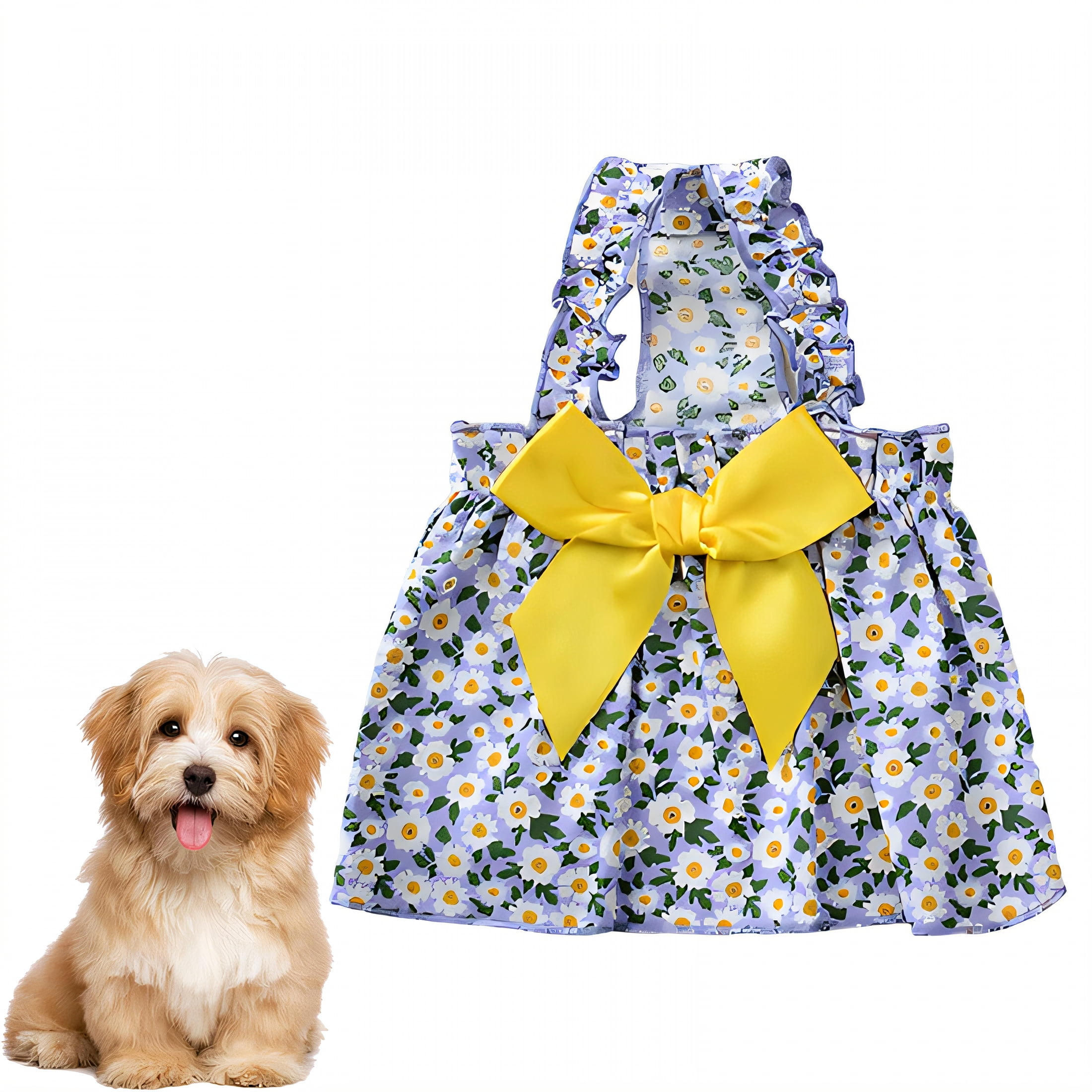 GASTROPOD Dog Dresses for Small Dogs Girl,Polyester Fiber Printed ...