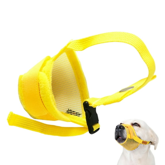 GASTROPOD Dog Muzzle,Polyester Fabric Less Abrasion Dog Muzzle for Large Dogs,Anti-Lick Function ...