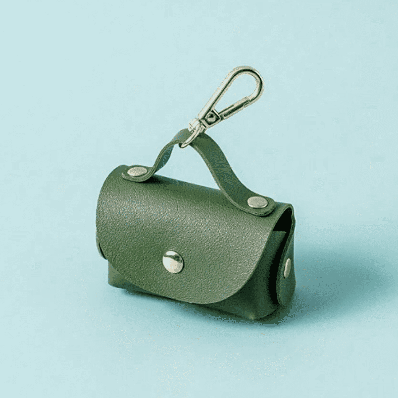 GASTROPOD Dog Poop Bag Holder,Soft PU Leather Dispenser Secure Keychain ...