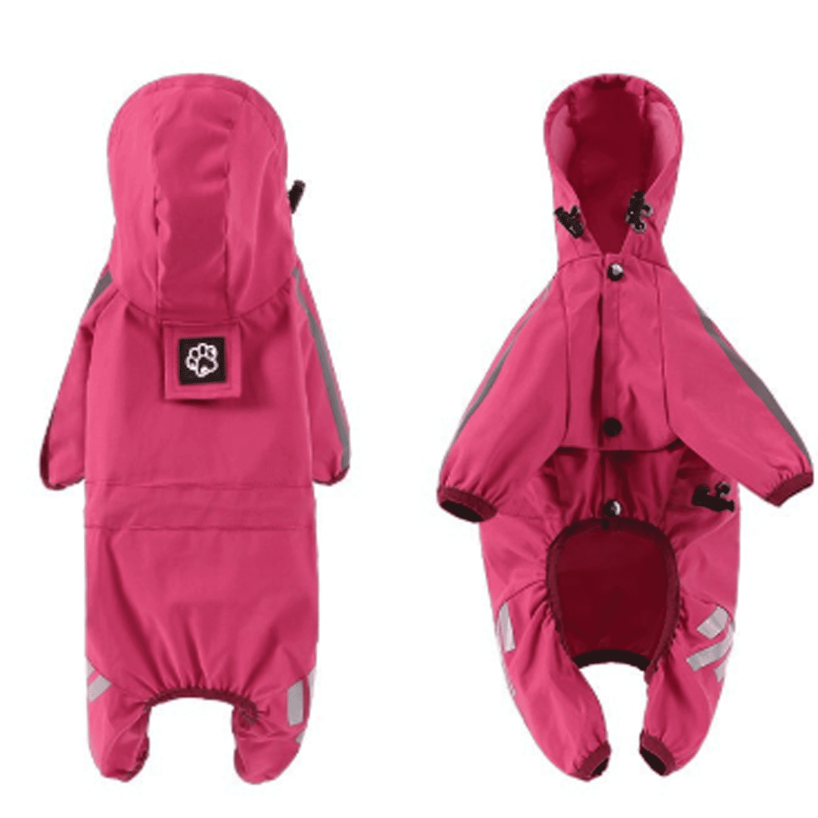 GASTROPOD Dog Raincoat,Reflective Safety Strips Dog Rain Jacket ...