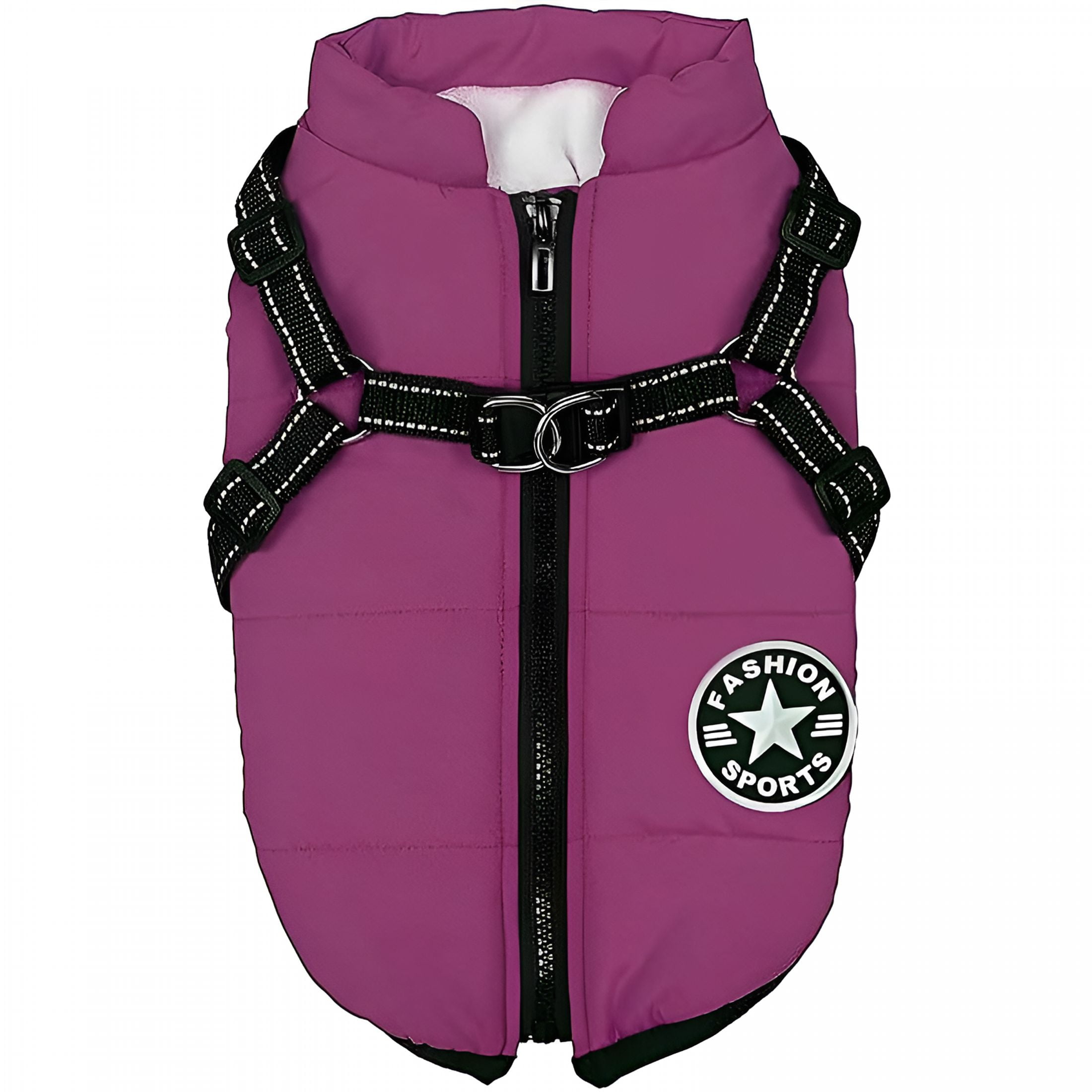 GASTROPOD Dog Winter Coat 3 in 1 Winter Jacket with Harness&Zipper for ...