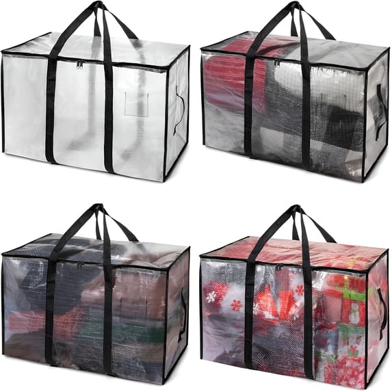 GASTROPOD Heavy Duty Moving Bags Or Storage Bags-Clear Storage Bins ...
