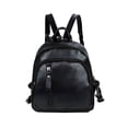 GASTROPOD Gastropod Leather Backpack Purse for Women Black Real Soft ...