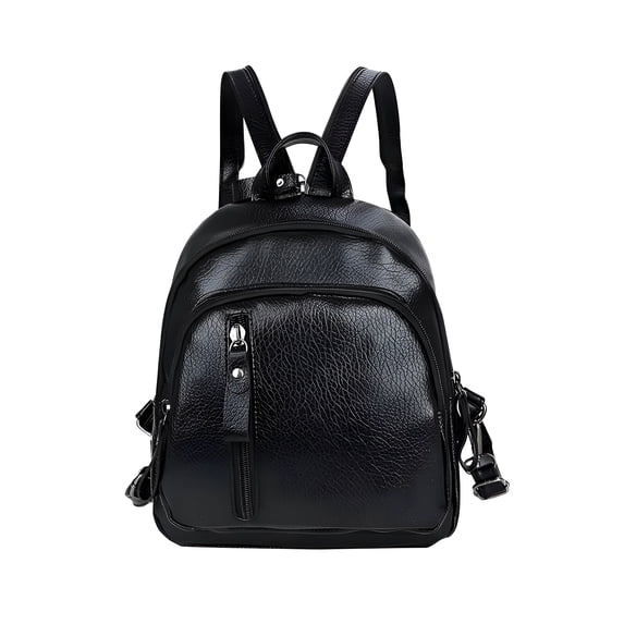 GASTROPOD Gastropod Leather Backpack Purse for Women Black Real Soft ...